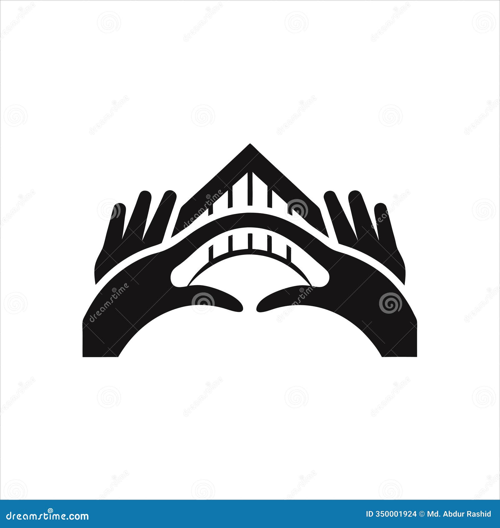 Hands Forming A Heart Shape Around A Rainbow-colored Infinity Symbol ...