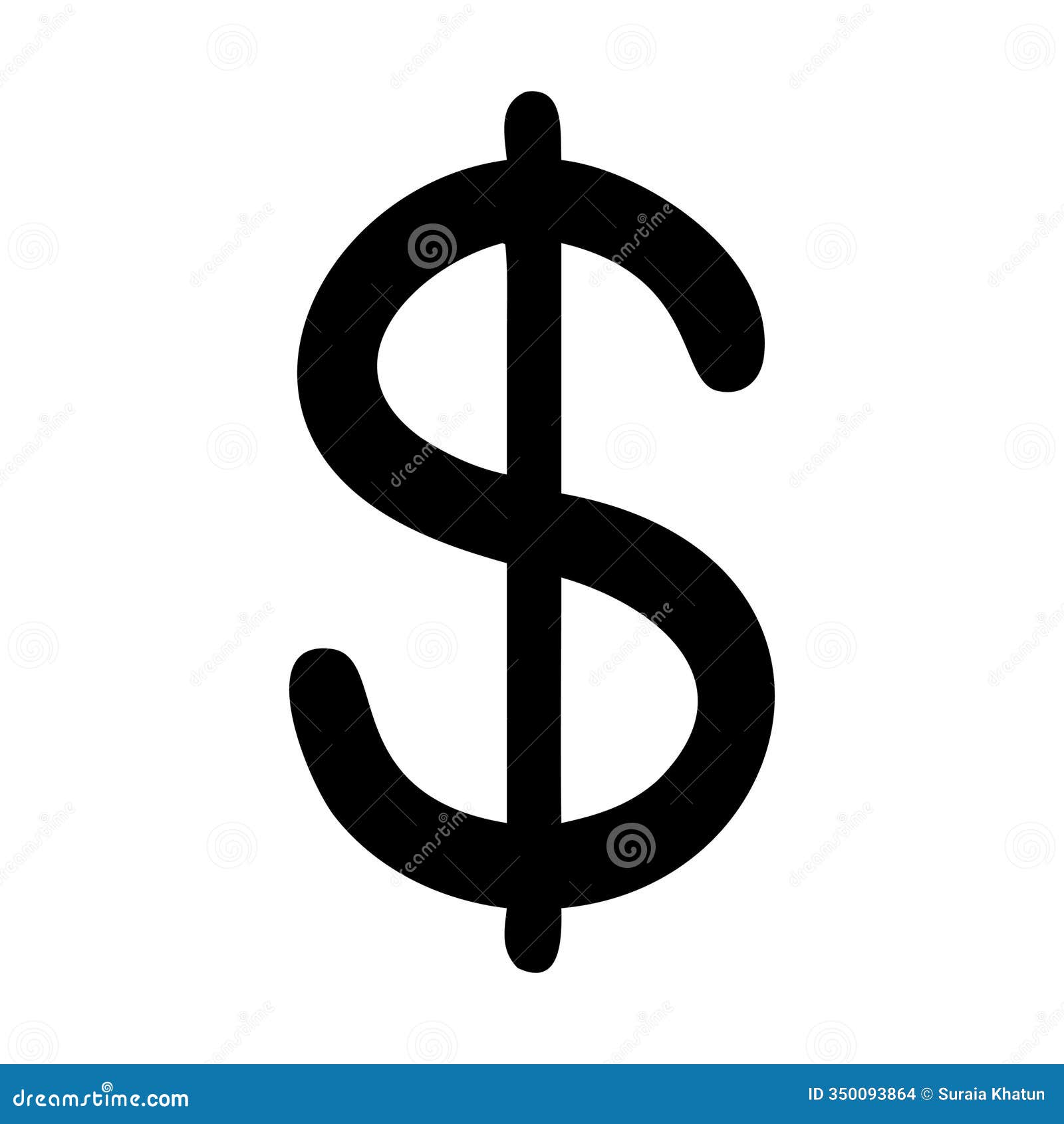 Money Dollar Sign Silhouette Design, Stock Illustration - Illustration ...