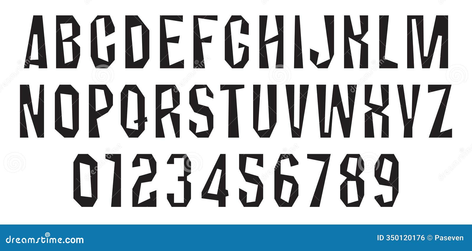 Heavy Chopped Simple Font Royalty-Free Stock Photography ...