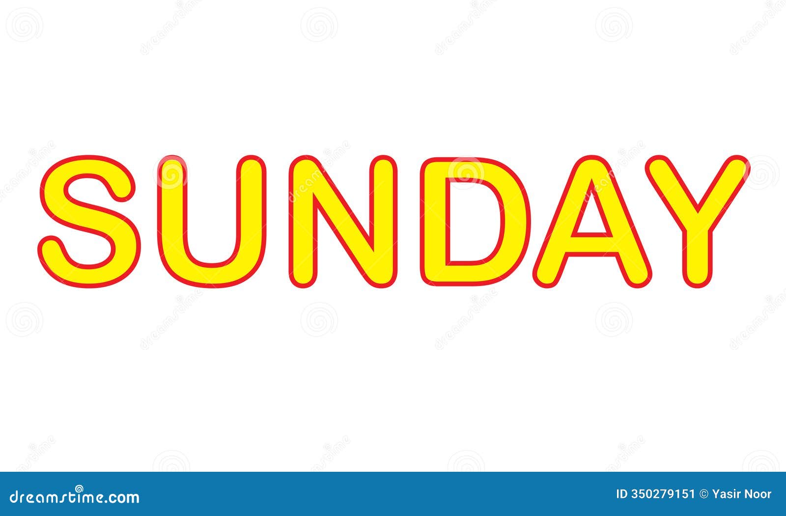 Sunday - Celebration of the Last Day of a Week - Vector Stock ...