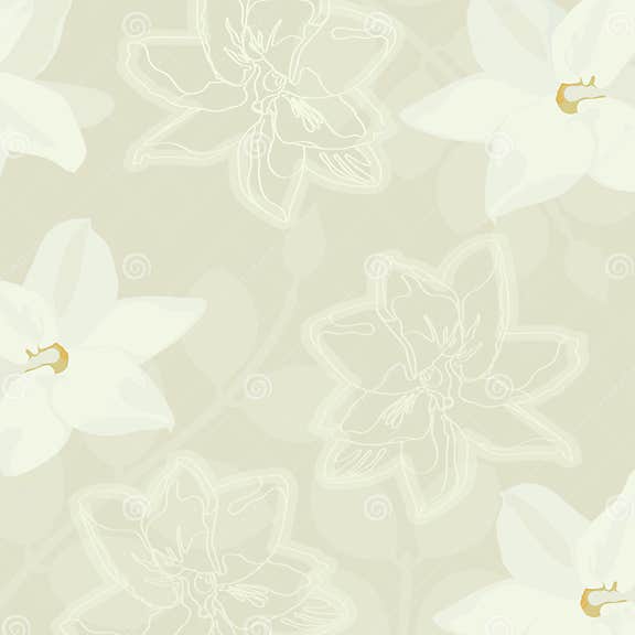 Seamless Repeating Leaf Pattern, Randomly Placed. Hand Drawn Vector ...