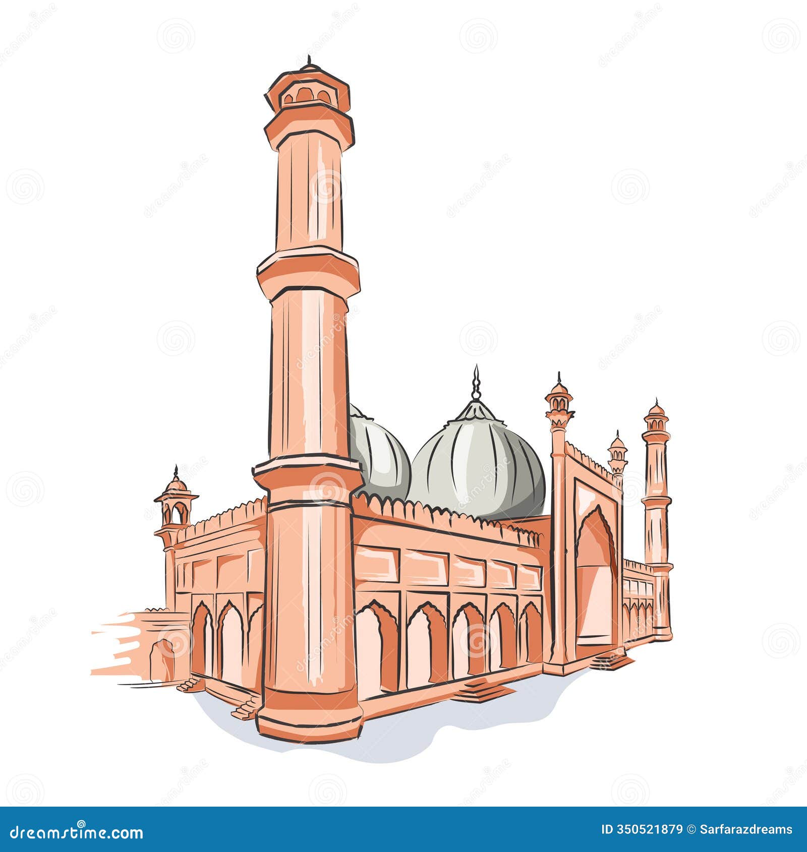 Jama Mosque Masjid Masjid-i-Jehan-Numa India Heritage Ancient Holy ...