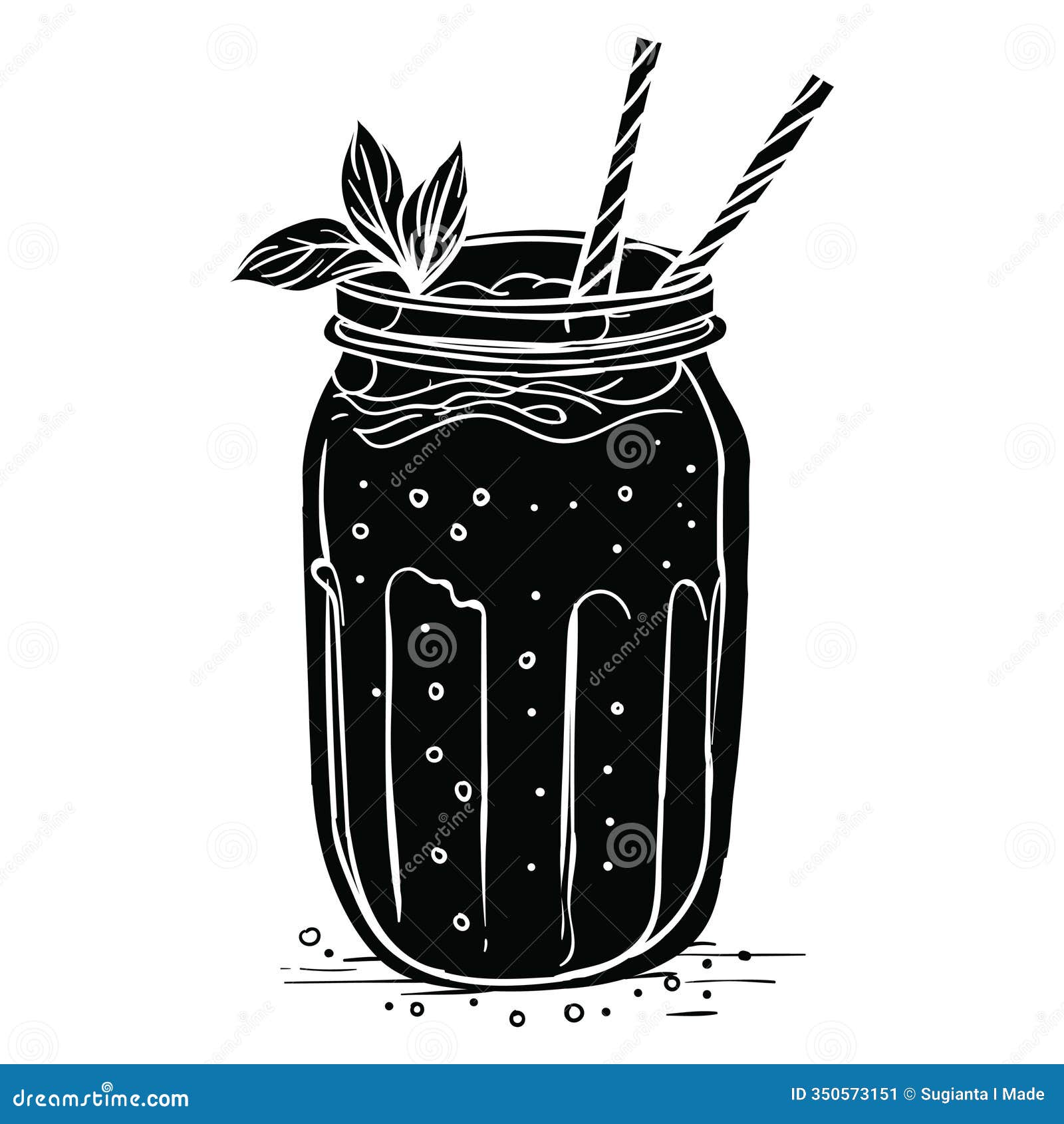 Hand Drawing Style of Glass Coctails Icon Vector Stock Vector ...