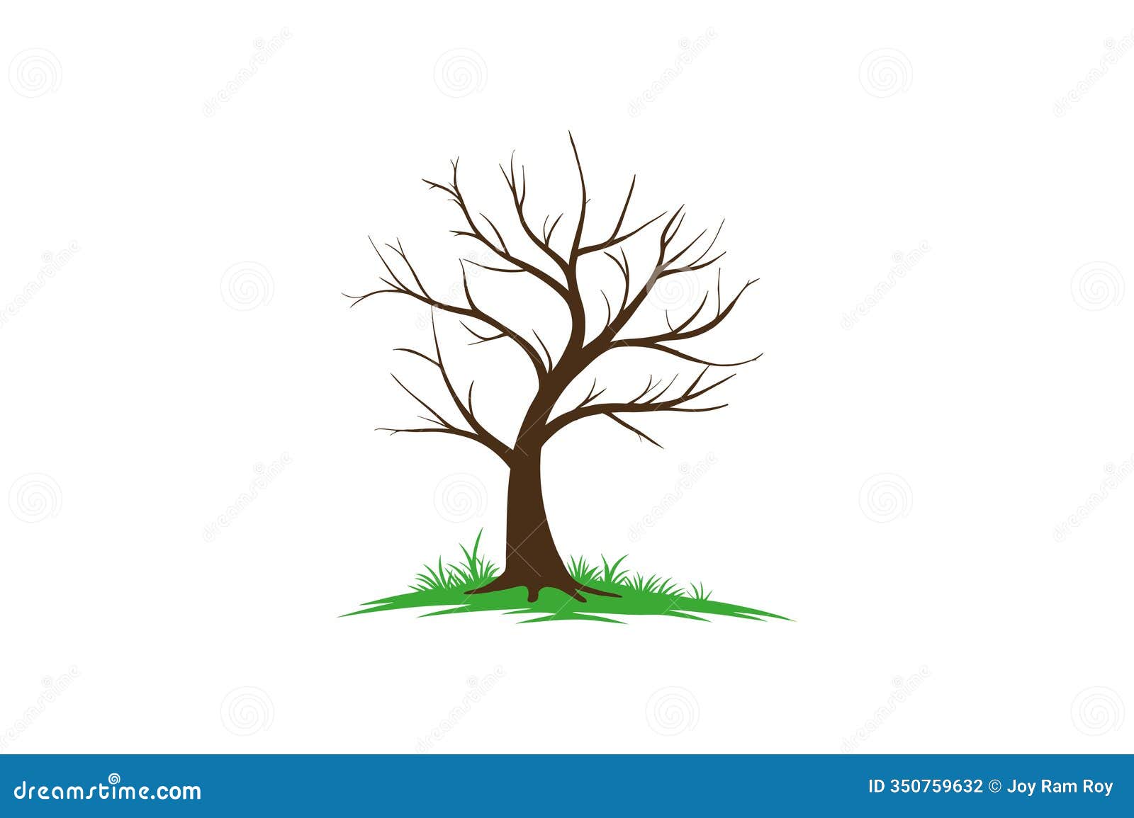 Dead Tree Vector Art Illustration Stock Illustration - Illustration of ...