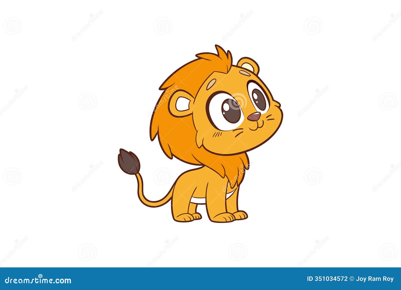 Lion Cute Child Vector Art Illustration Stock Illustration ...