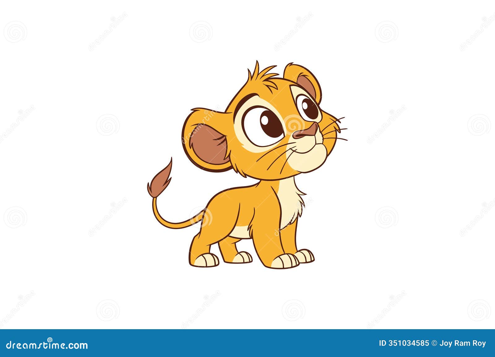 Lion Cute Child Vector Art Illustration Stock Illustration ...