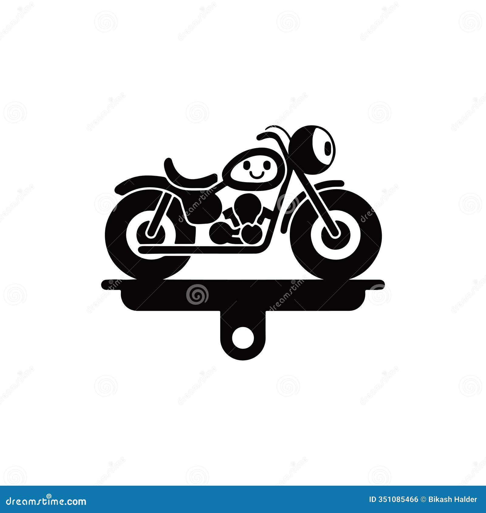 Motorcycle Icon Silhouette Vector Graphic Stock Illustration ...