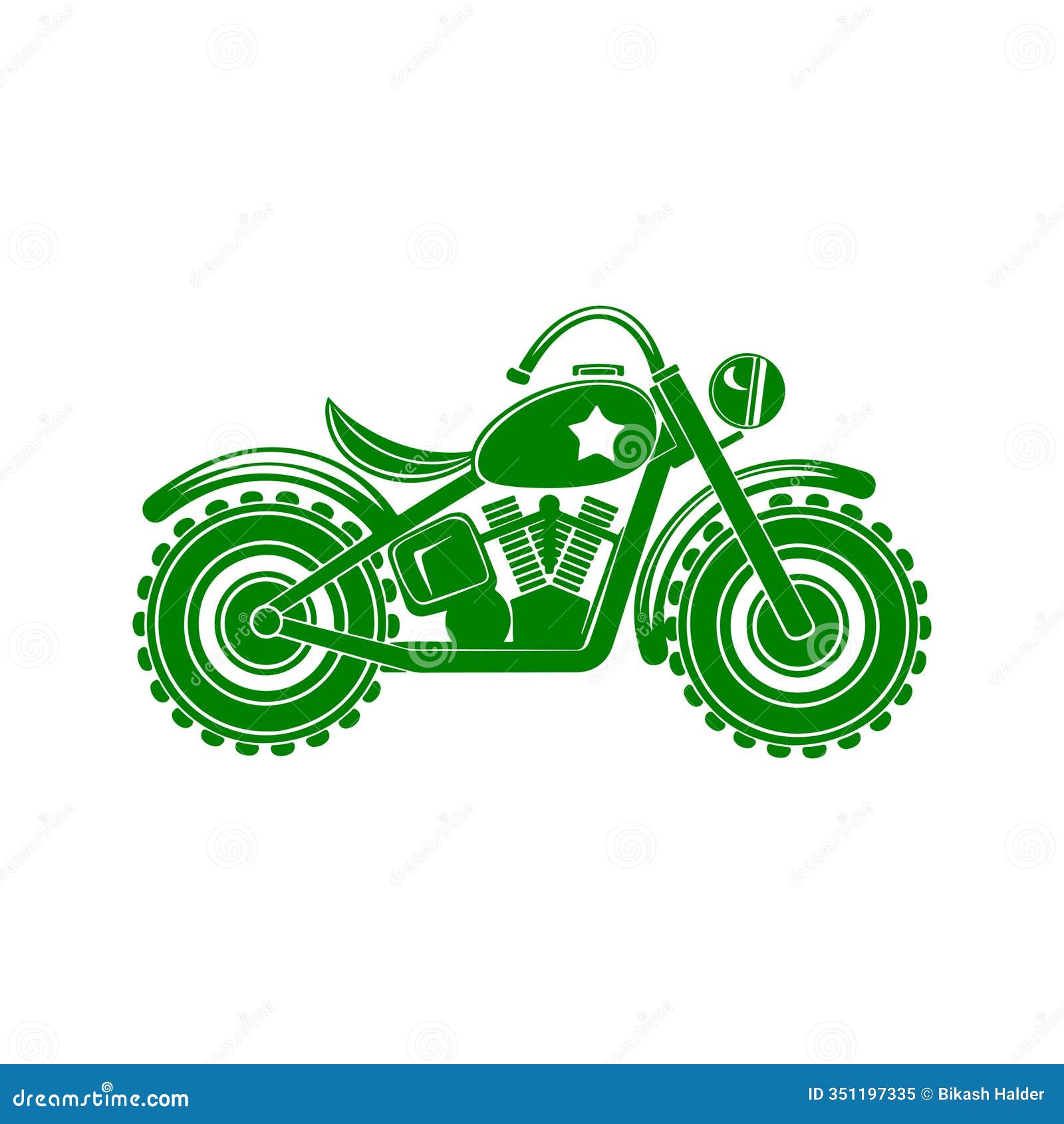 Cute Motorcycle Vector Illustration For Kids Color Book | CartoonDealer ...