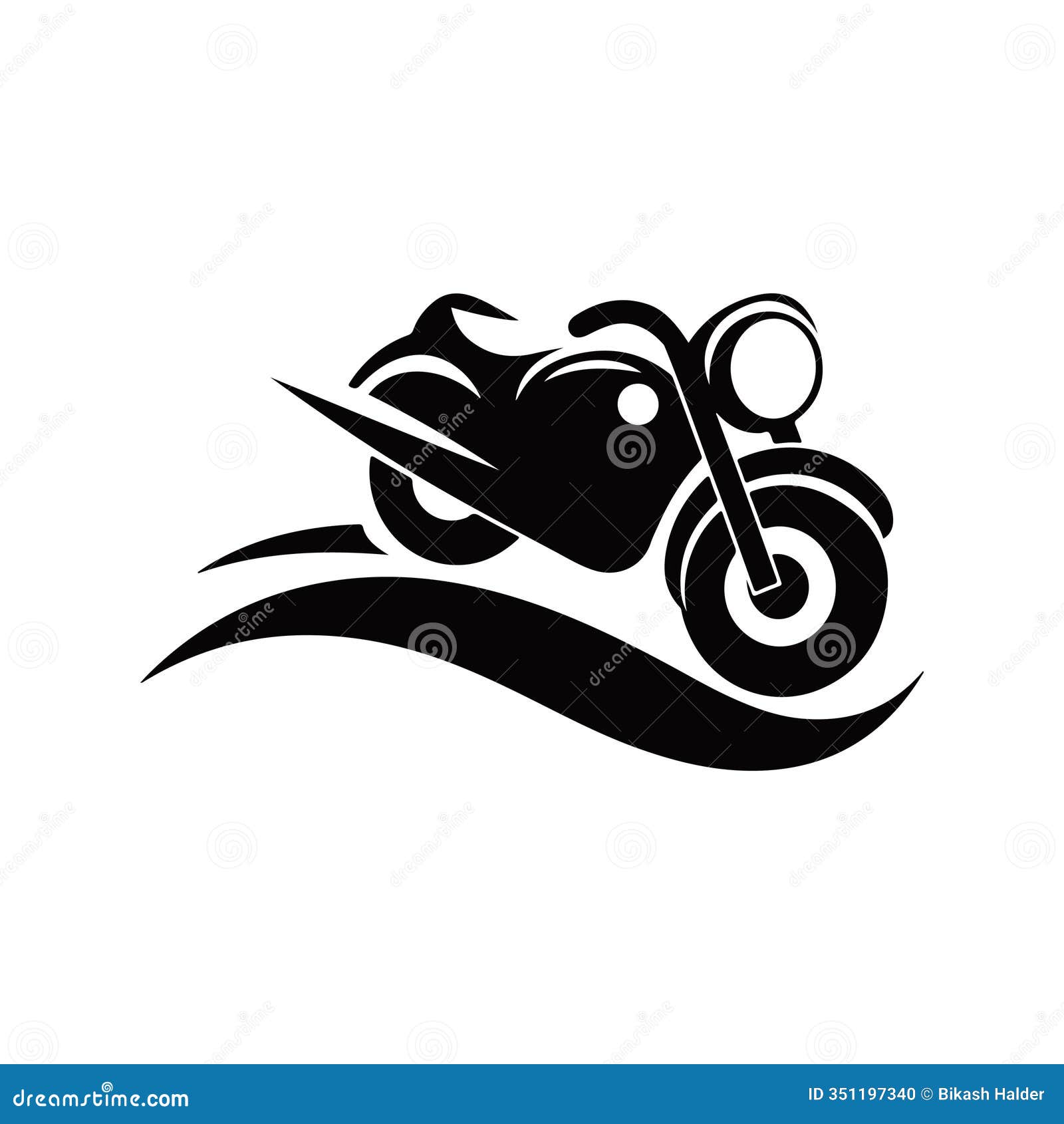 Minimalist Cute Motorcycle Icon Vector Stock Vector - Illustration of ...