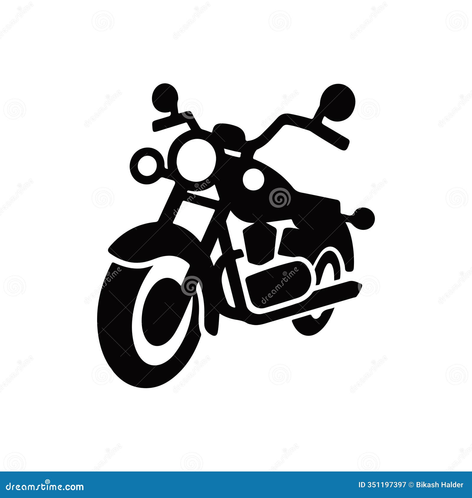 Motorcycle Silhouette Icon Vector Design Stock Vector - Illustration of ...