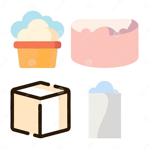 A Minimalist Grid of Four Distinct Objects. Four Unique Objects in a ...