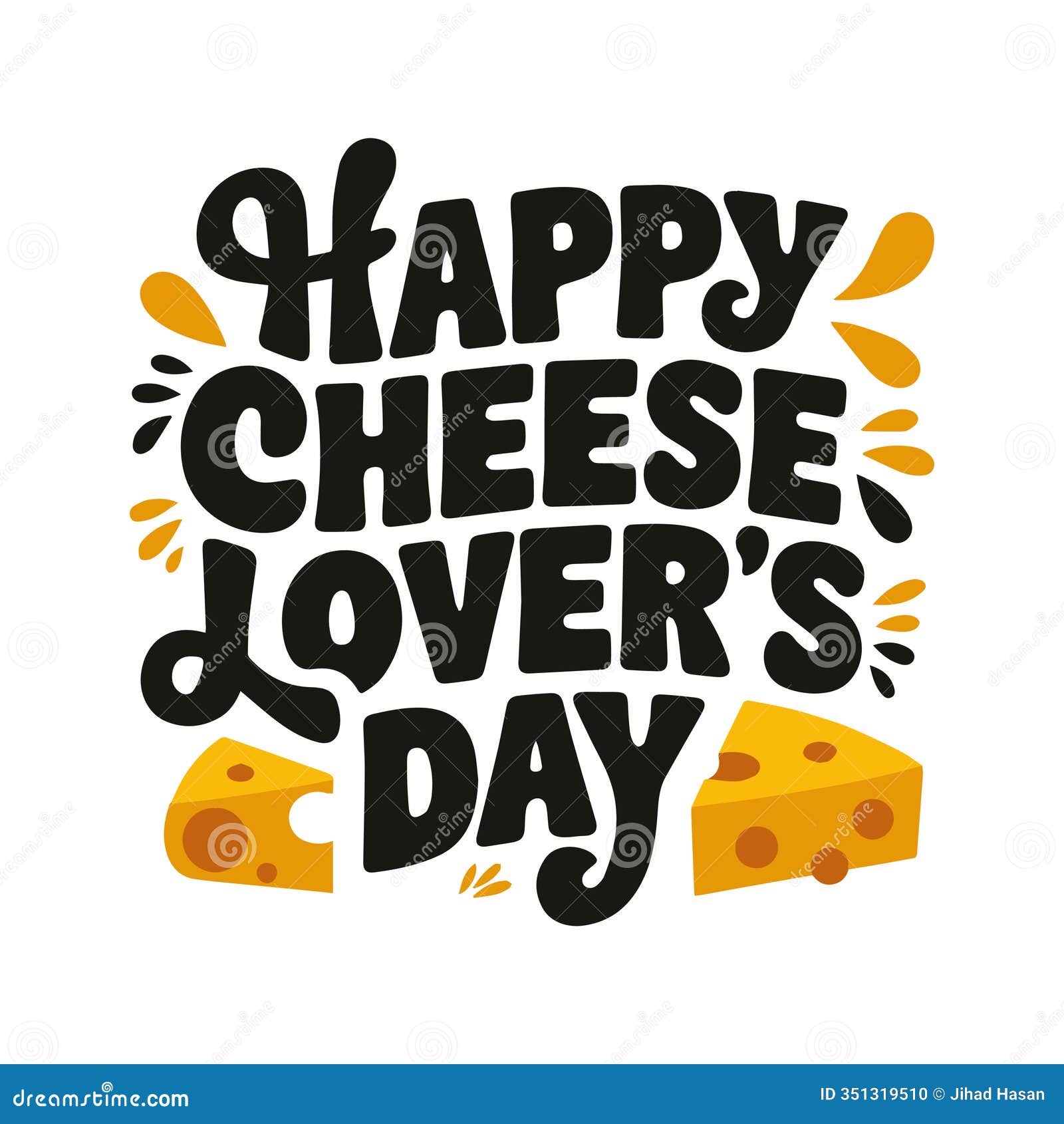 Cheese Lover s Day Vector stock illustration. Illustration of food ...