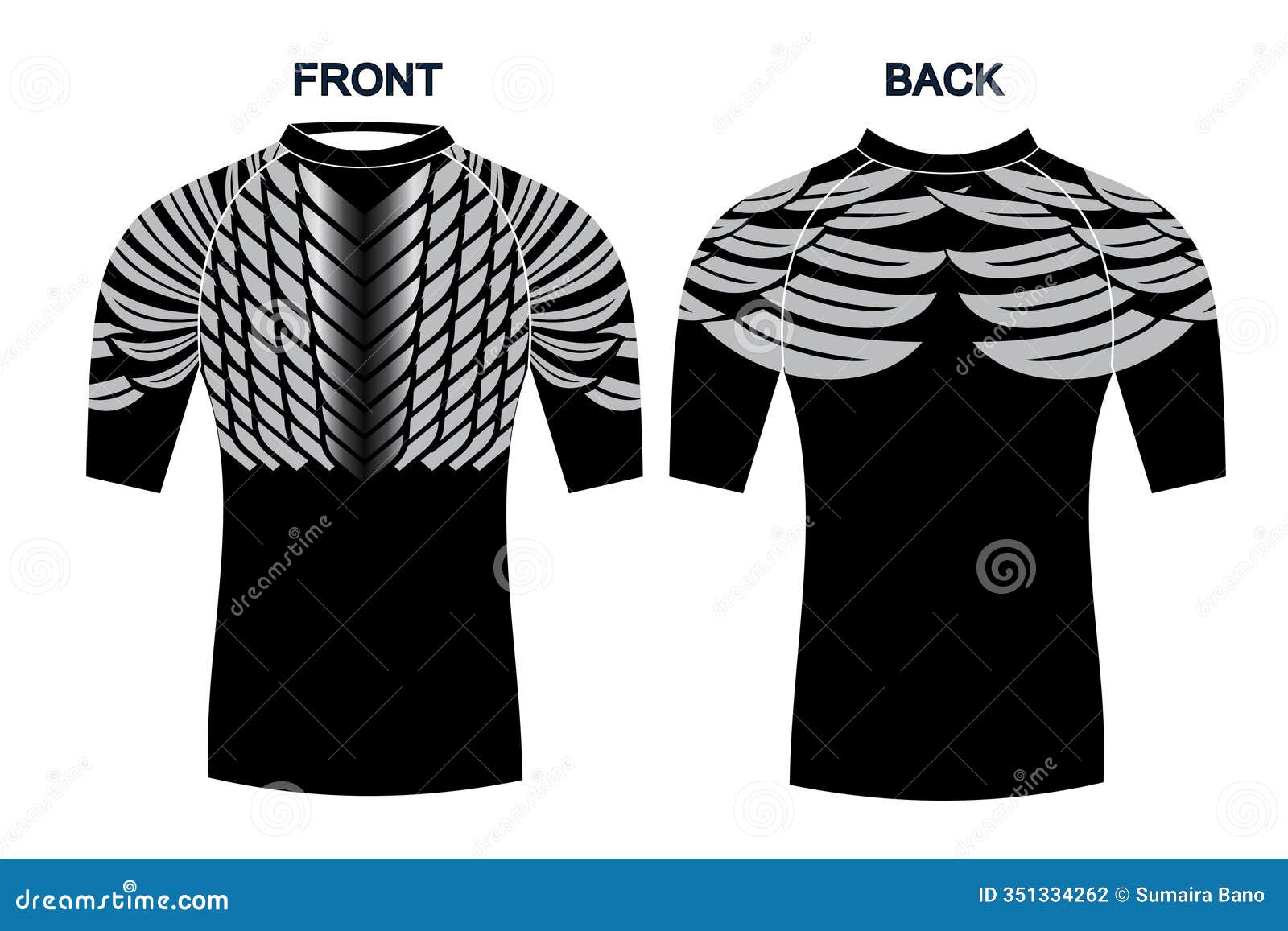 Compression Uniform Mock Up Illustration Vector Stock Illustration ...