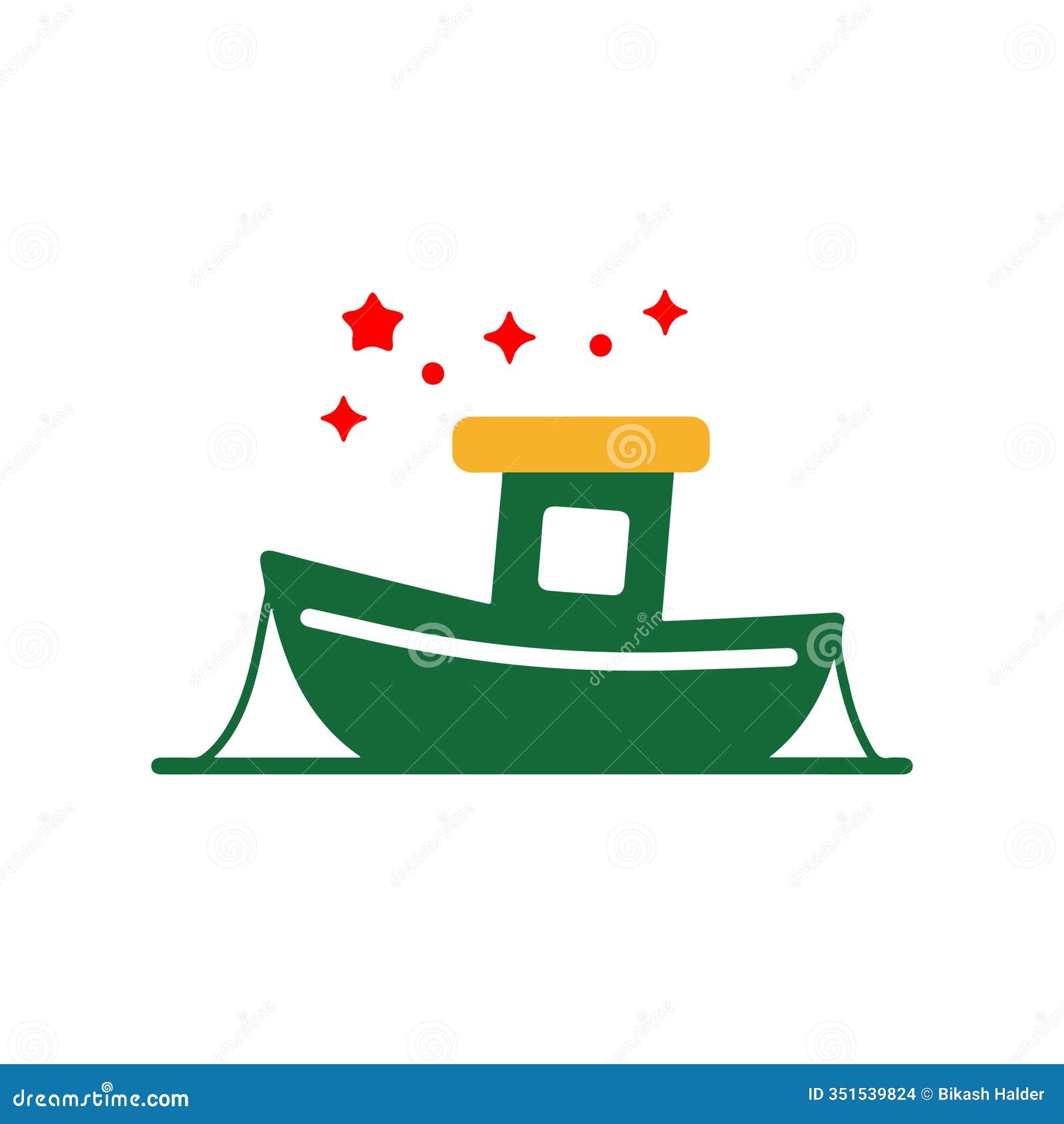 Charming Boat Icon Silhouette Design Stock Vector - Illustration of ...