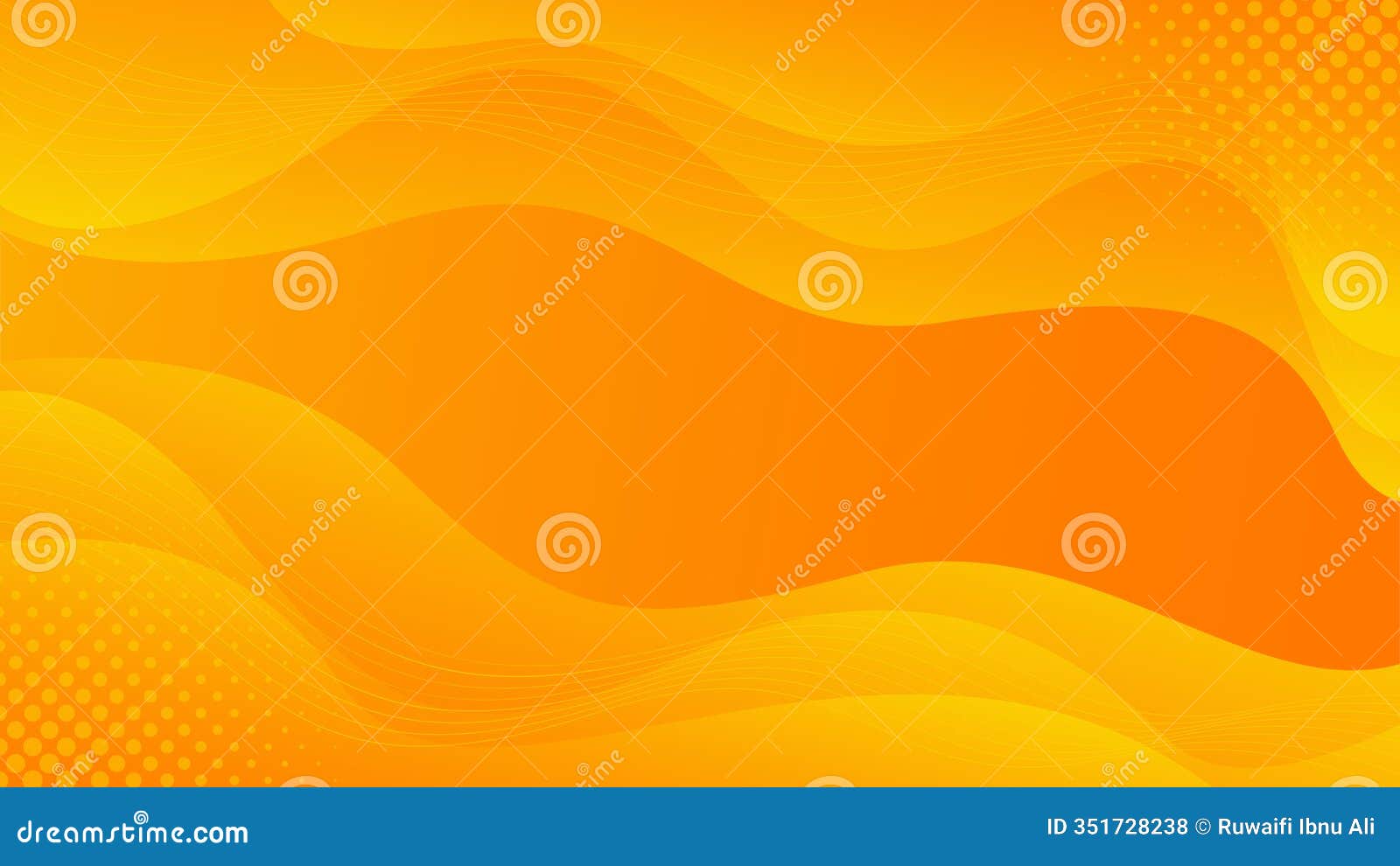Orange Smooth Gradient Background with Halftones. Abstract Wave Dynamic Wallpaper Stock Vector ...