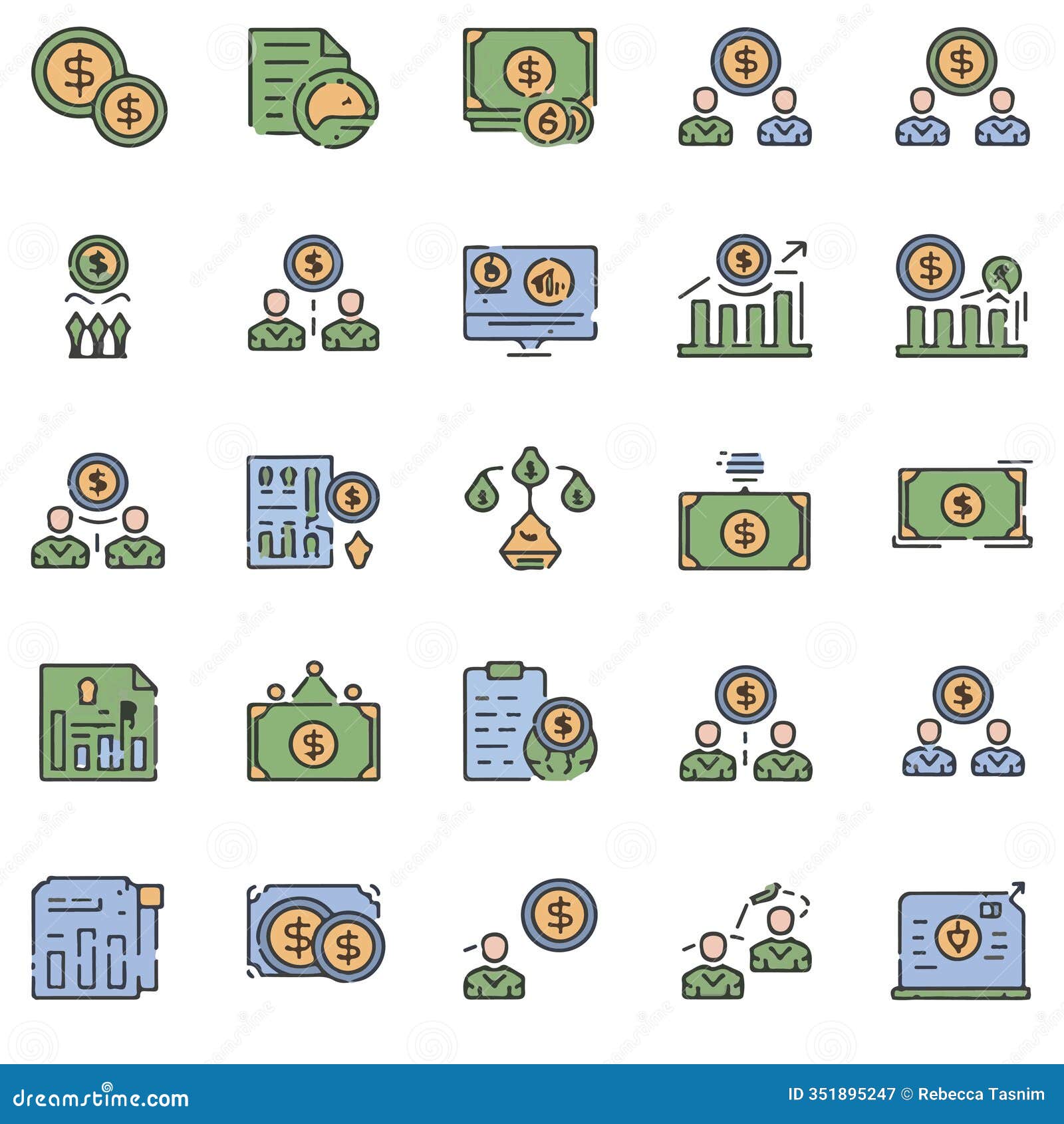 Growth Marketing Line Icon - Editable Stroke Vector Set of Icons for ...