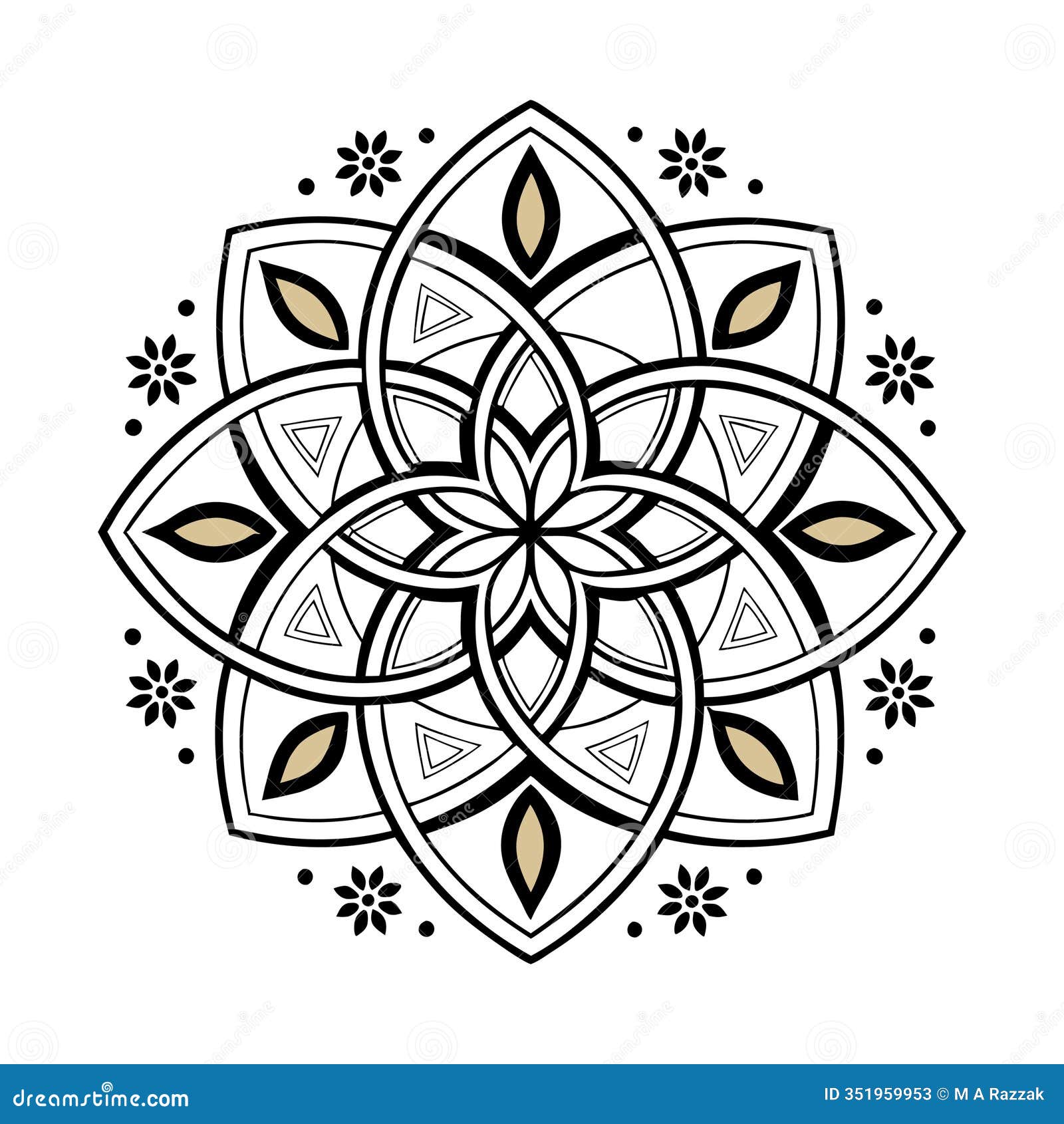 The Evolution of Mandala Design through History, Stock Illustration ...