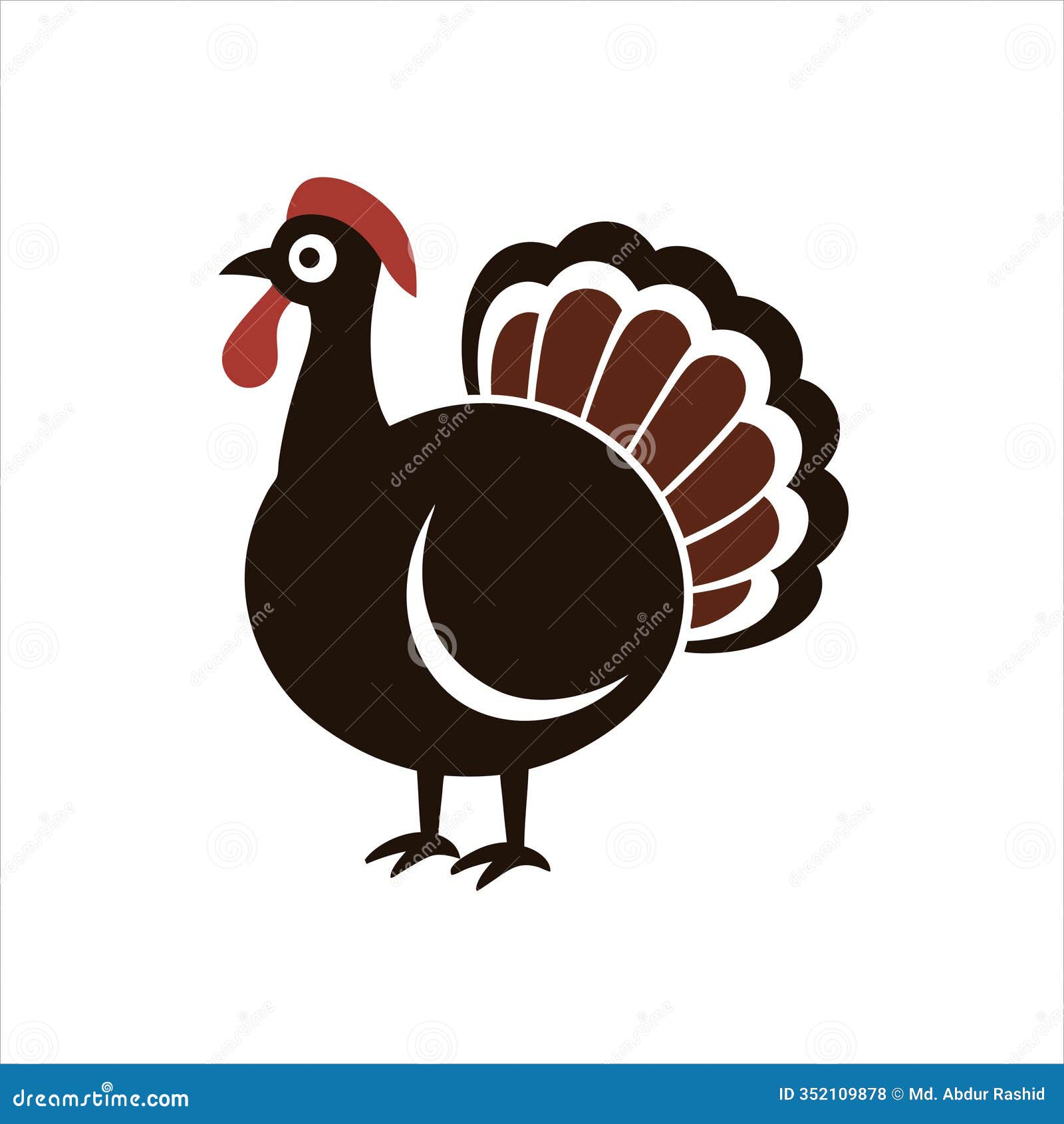 Elegant Turkey Vector Illustration for Creative Design Stock ...