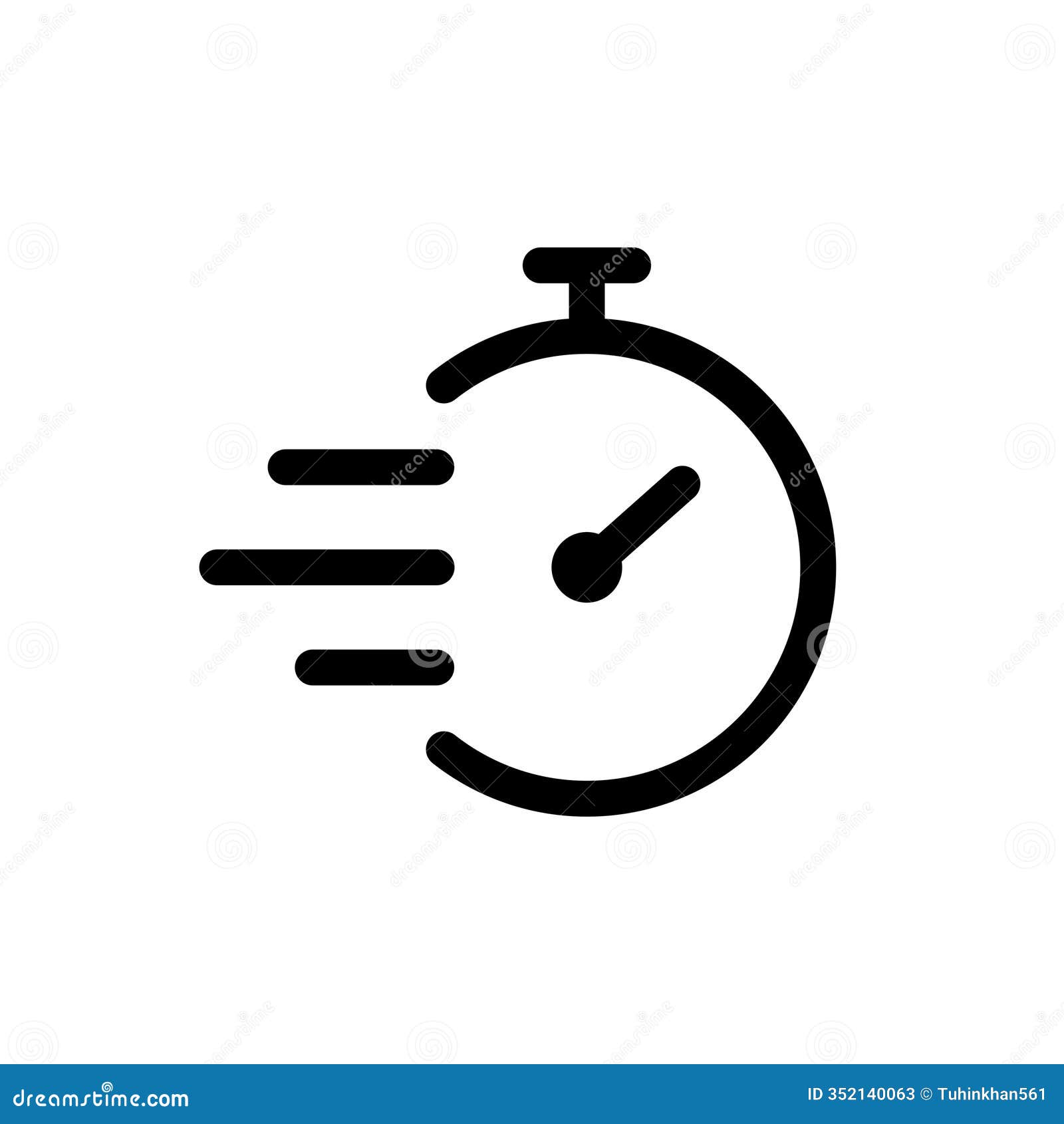 Quick Time Icon. Rapid Line Symbol. Countdown Timer Icon Stock ...