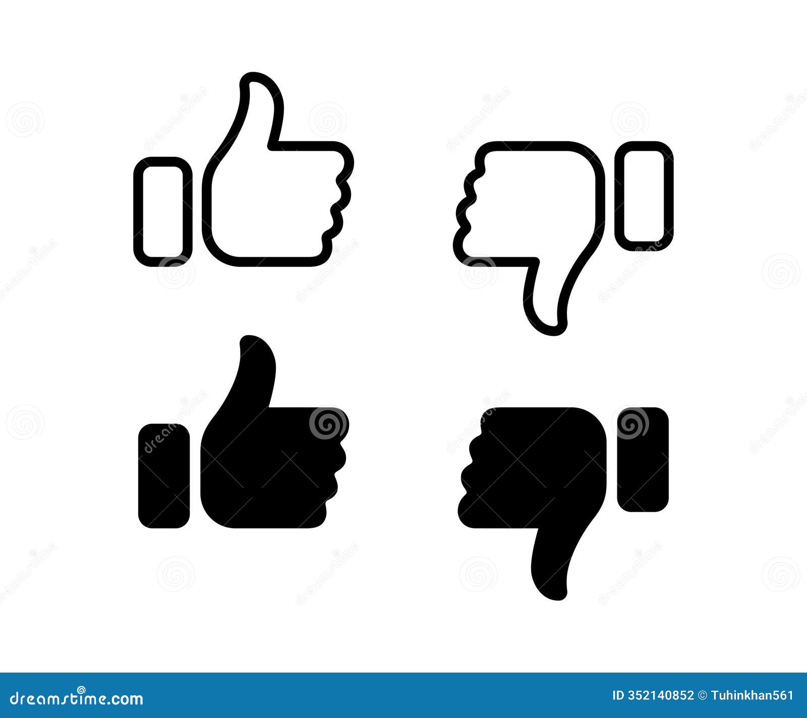 Do and Don T Symbols. Yes and No Button. Thumbs Up and Thumbs Down ...
