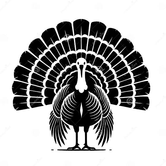 Vector Turkey Silhouette Artwork Stock Illustration - Illustration of ...