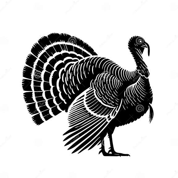 Vector Turkey Silhouette Artwork Stock Illustration - Illustration of ...