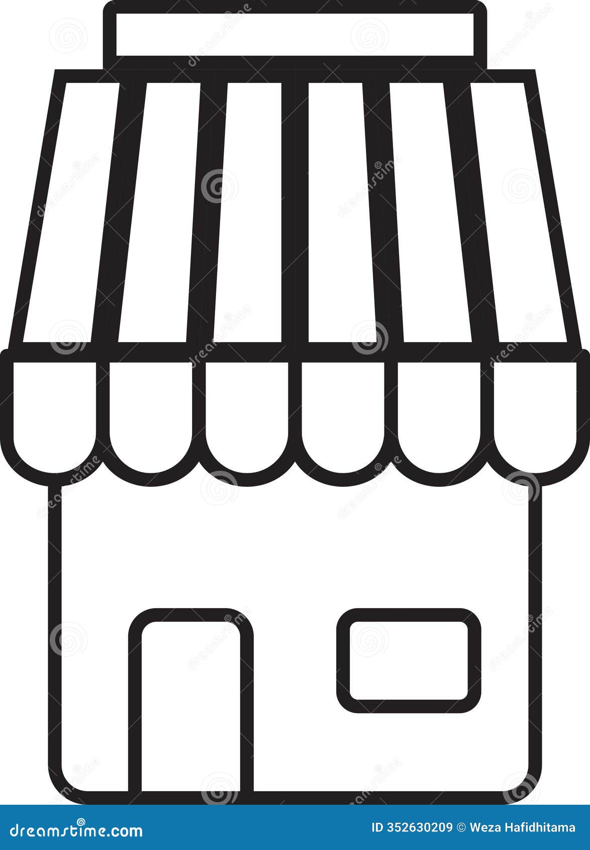 Storefront Icon Color Outline Vector | CartoonDealer.com #230354602