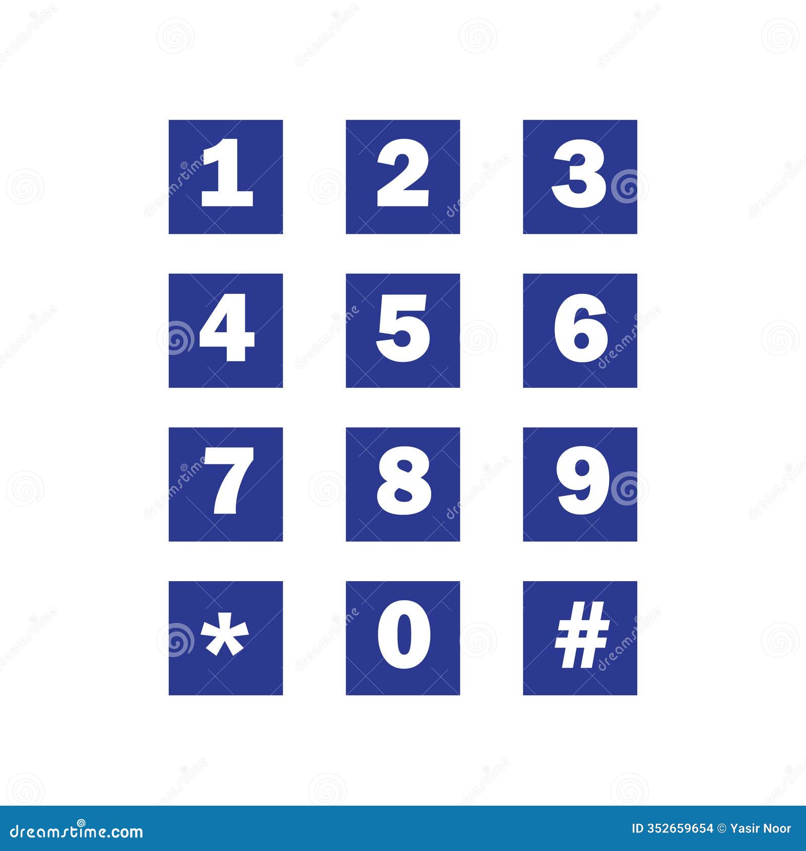 Dailpad - phone Dail pad stock illustration. Illustration of line ...