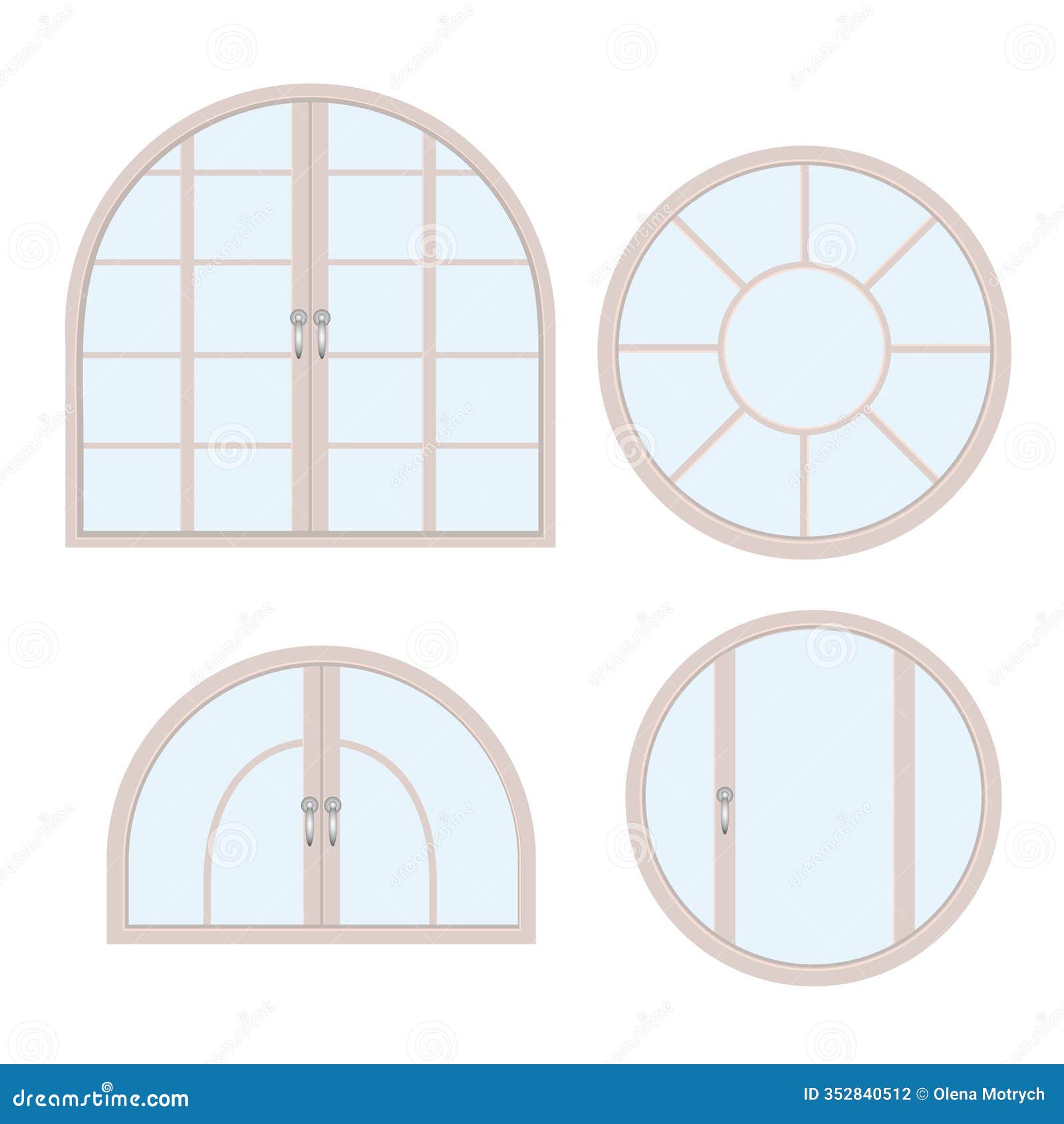 Exterior And Interior Signage Curve Concept. Direction, Pole, Wall ...