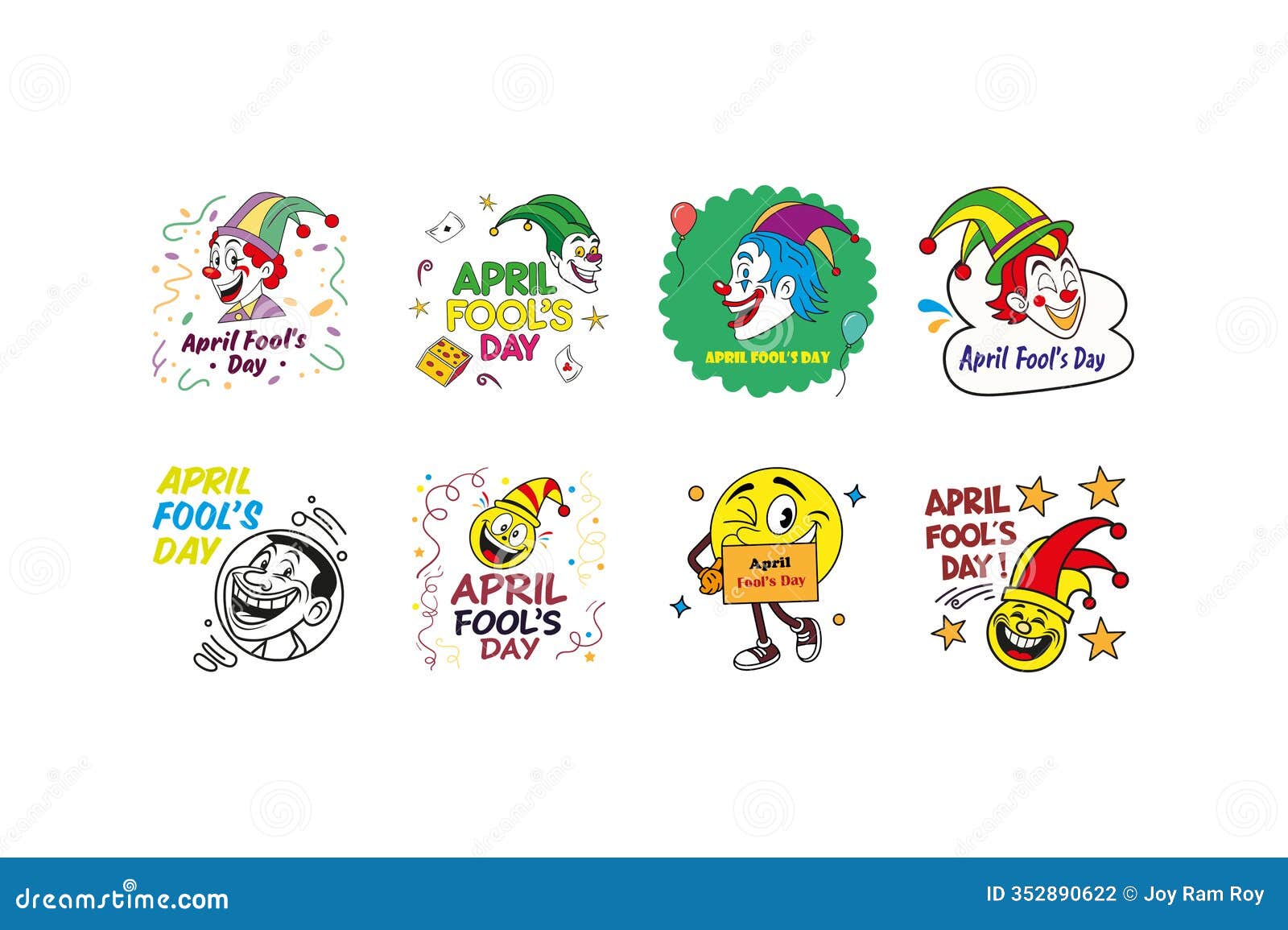 Gotcha Comic Style Jester Hat Design Illustration | CartoonDealer.com ...