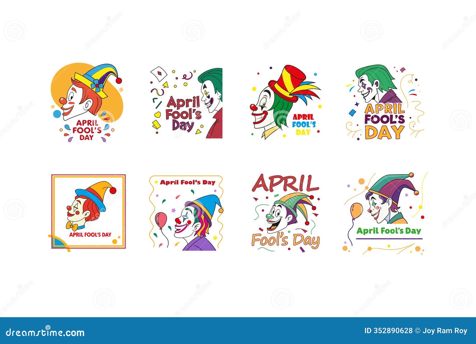 Gotcha Comic Style Jester Hat Design Illustration | CartoonDealer.com ...