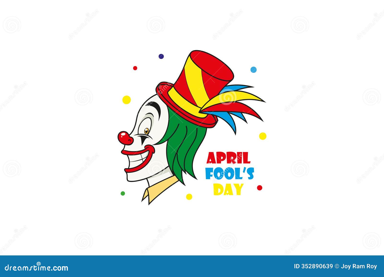 April Fool S Day, Template Design Symbol Vector Art Illustration Stock ...