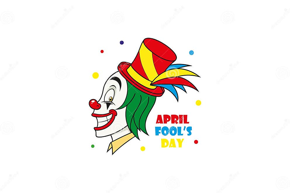 April Fool S Day, Template Design Symbol Vector Art Illustration Stock ...