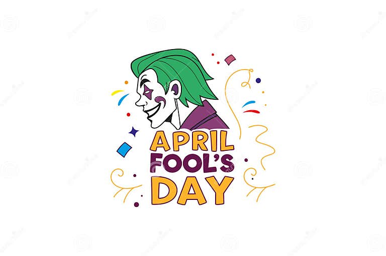 April Fool S Day, Template Design Symbol Vector Art Illustration Stock ...