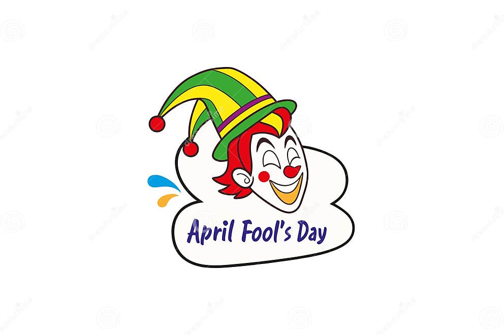 April Fool S Day, Template Design Symbol Vector Art Illustration Stock ...