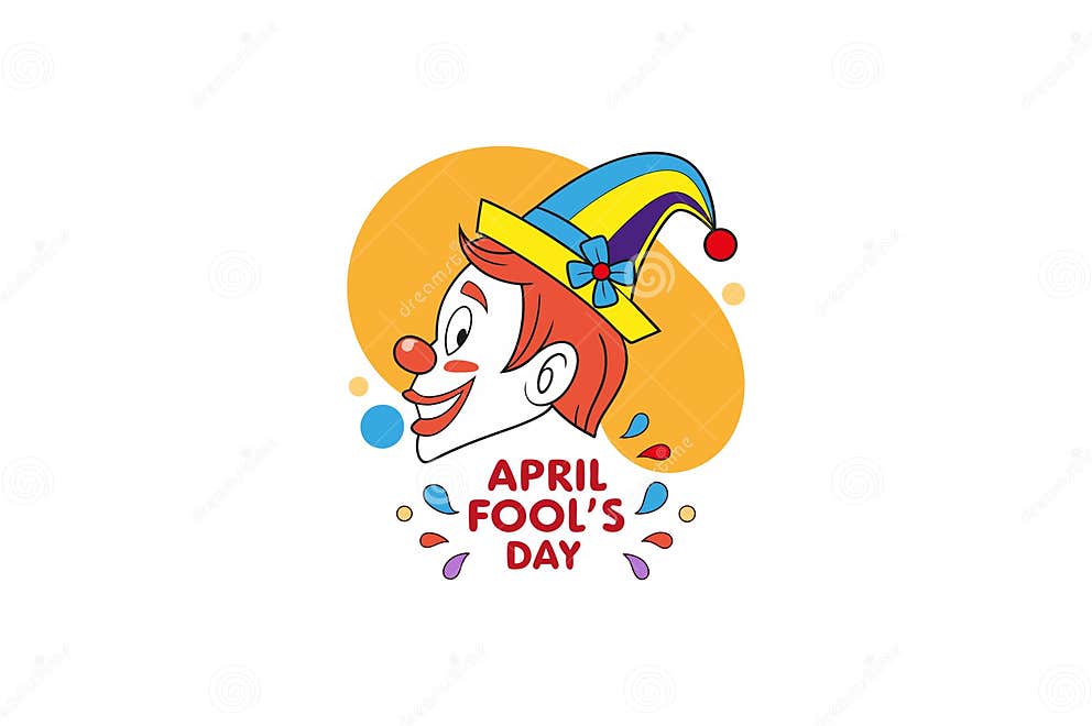 April Fool S Day, Template Design Symbol Vector Art Illustration Stock ...