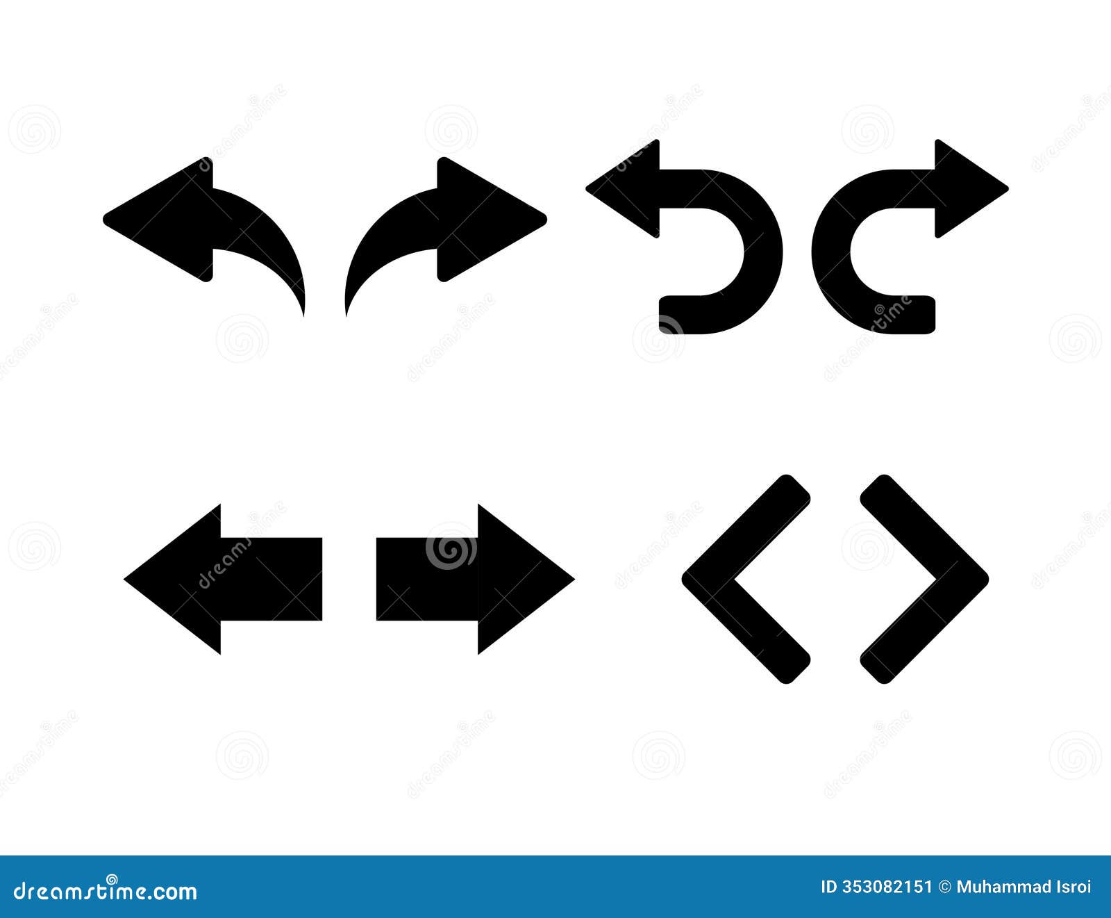 Back and Forward Navigation Icons for App, Web and Digital Design ...