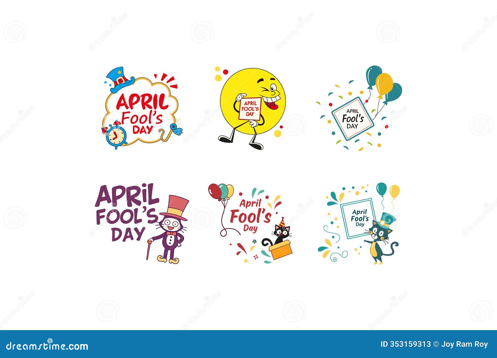 Gotcha Comic Style Jester Hat Design Illustration | CartoonDealer.com ...