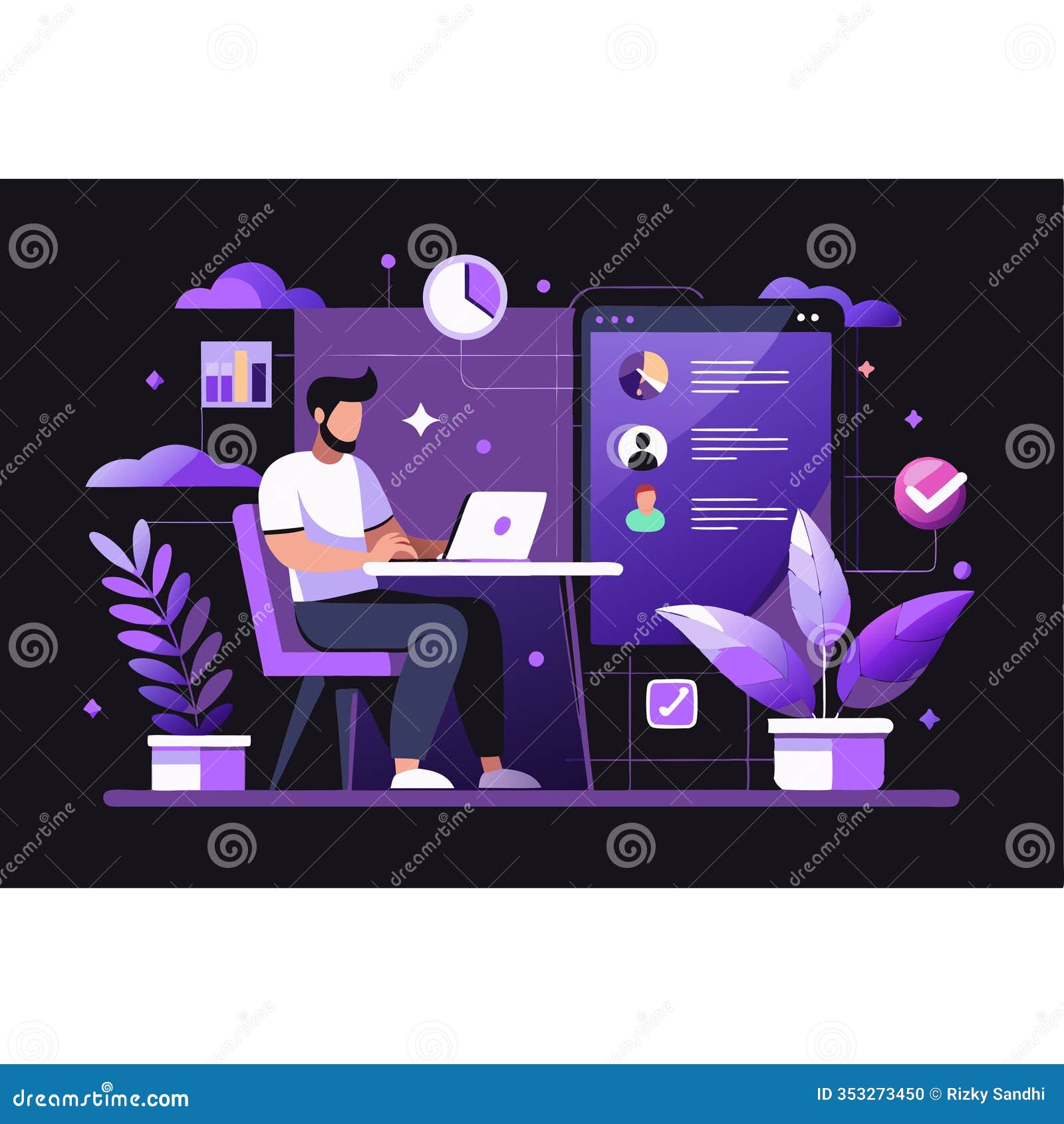 Unique Design Original Artworks Stock Illustration - Illustration of ...