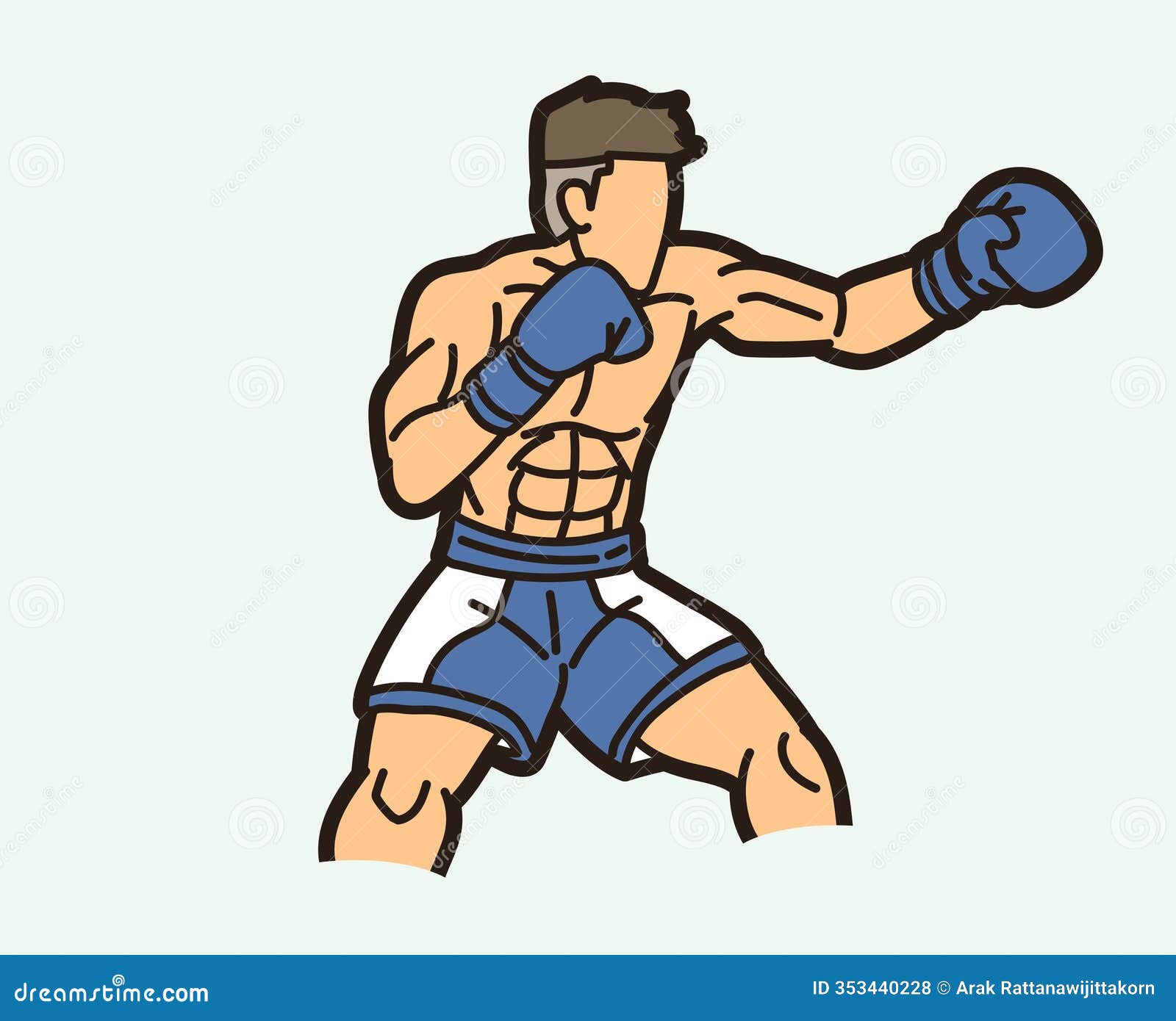 Kickboxing, Thai Boxing, Muay Thai Action On Flat Big Letters Ideas ...