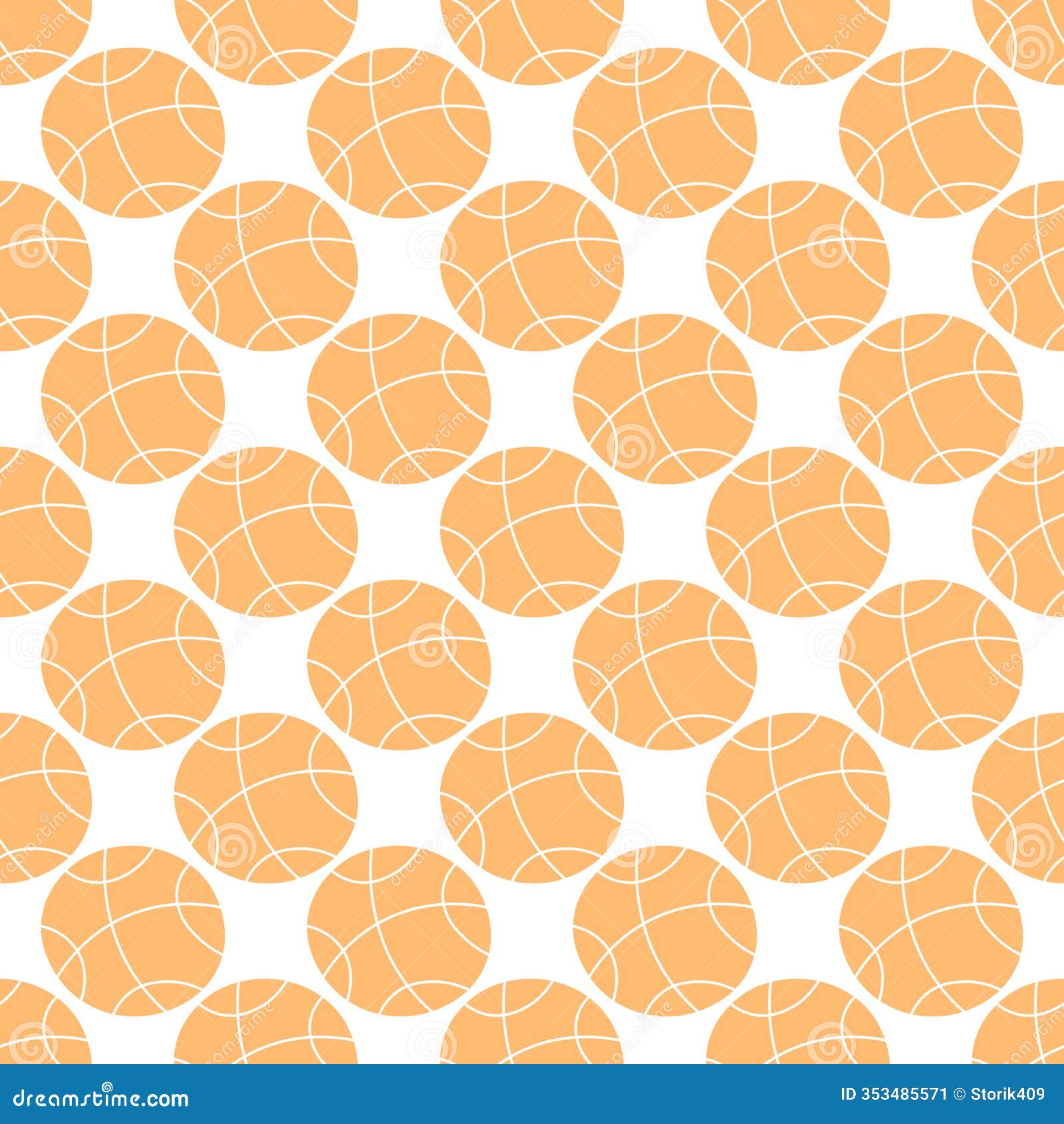 Seamless Basketball Pattern. Background with Sports Icons Stock ...