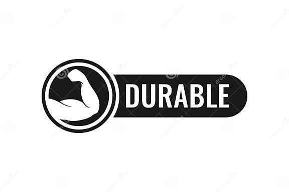 Durable Icon Vector. Durable Label Sign Stock Vector - Illustration of ...
