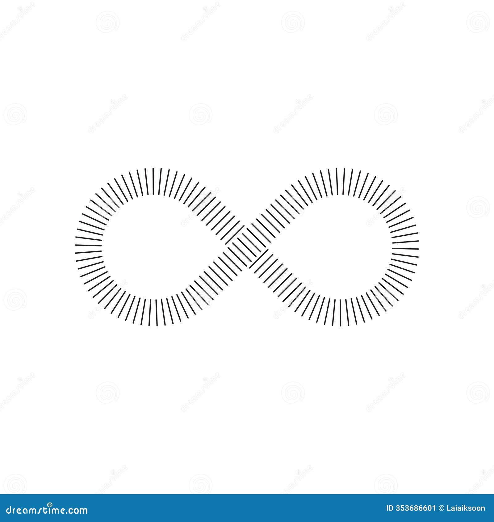 Infinity Symbol with Lines Symbol Icon, Eternal, Limitless, Endless ...