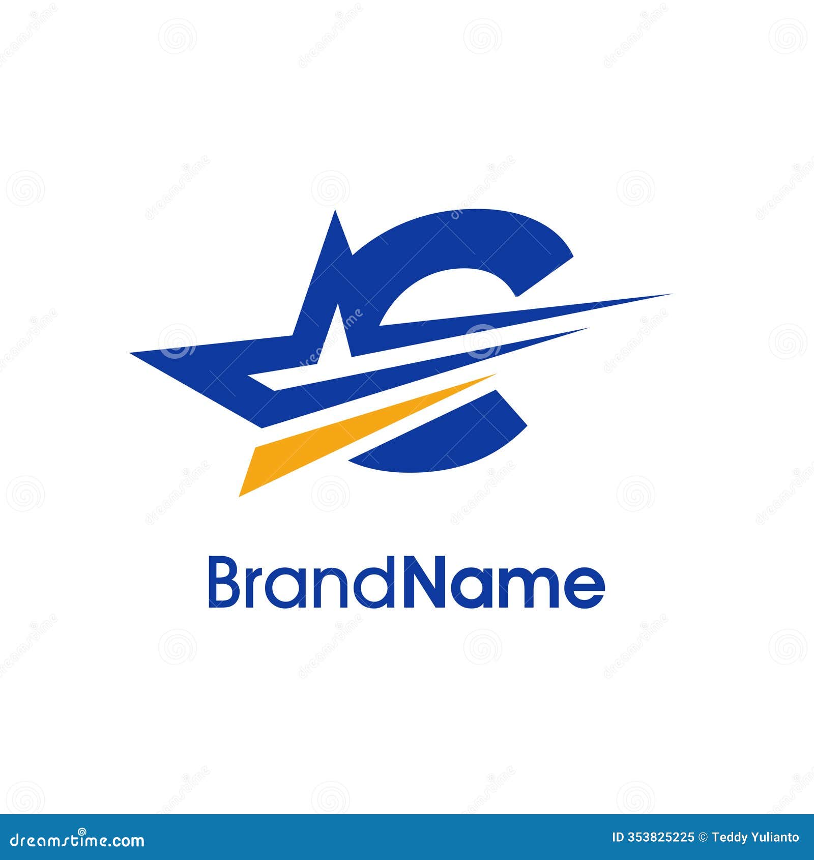 Stylish Initial C Motion Star Logo Stock Illustration - Illustration of ...