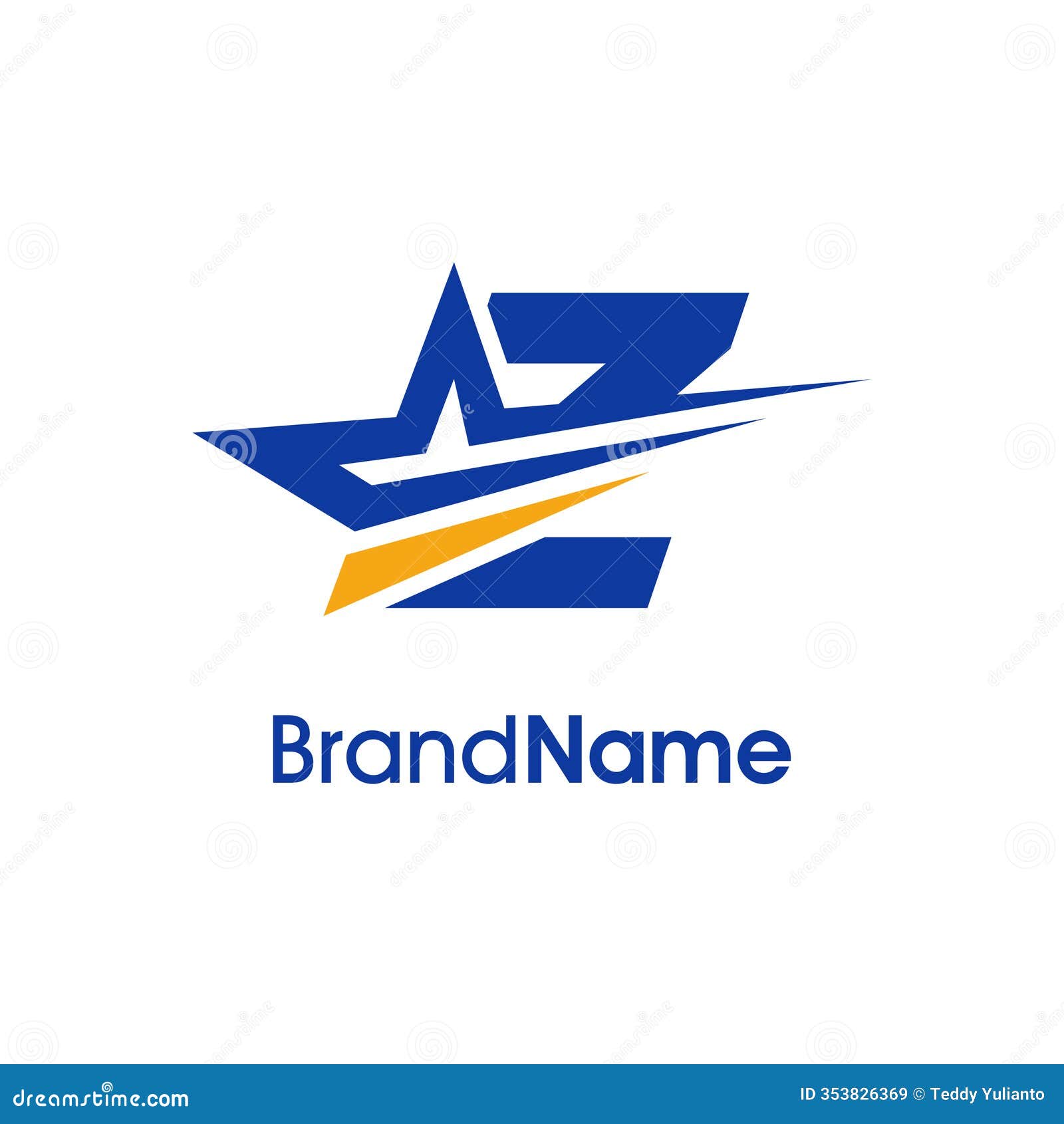 Stylish Initial Z Motion Star Logo Stock Illustration - Illustration of ...