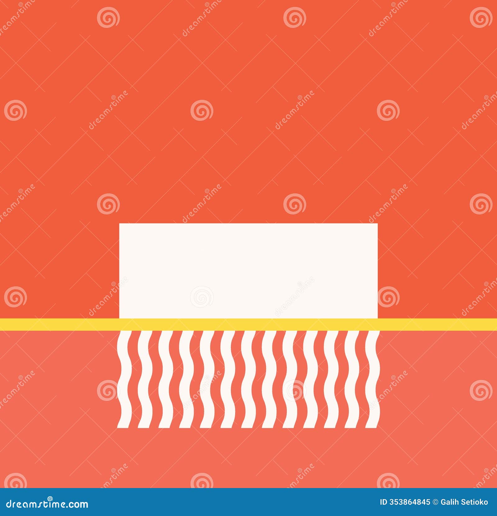 Illustration Paper Shredding Unique Design Cartoon Stock Vector ...
