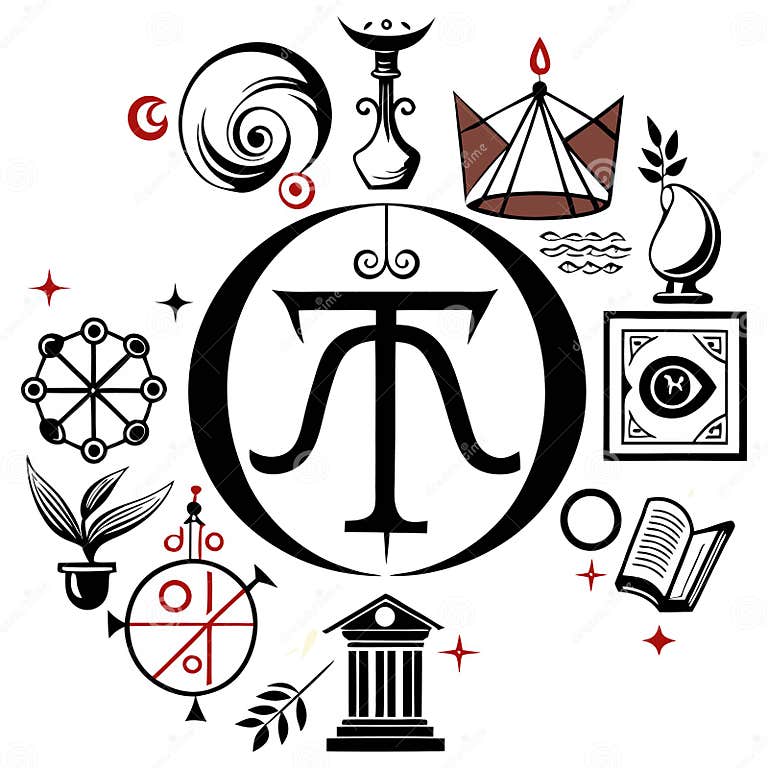 Greek Signs and Symbols Tattoo Different Greek Letter Stock ...