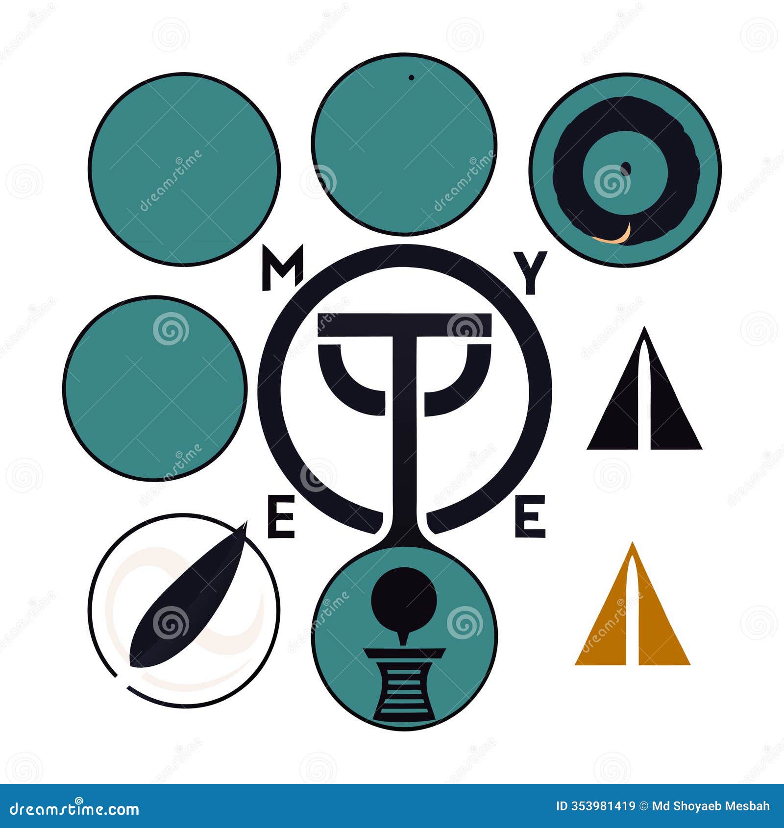 Greek Signs and Symbols Tattoo Different Greek Letter Stock ...