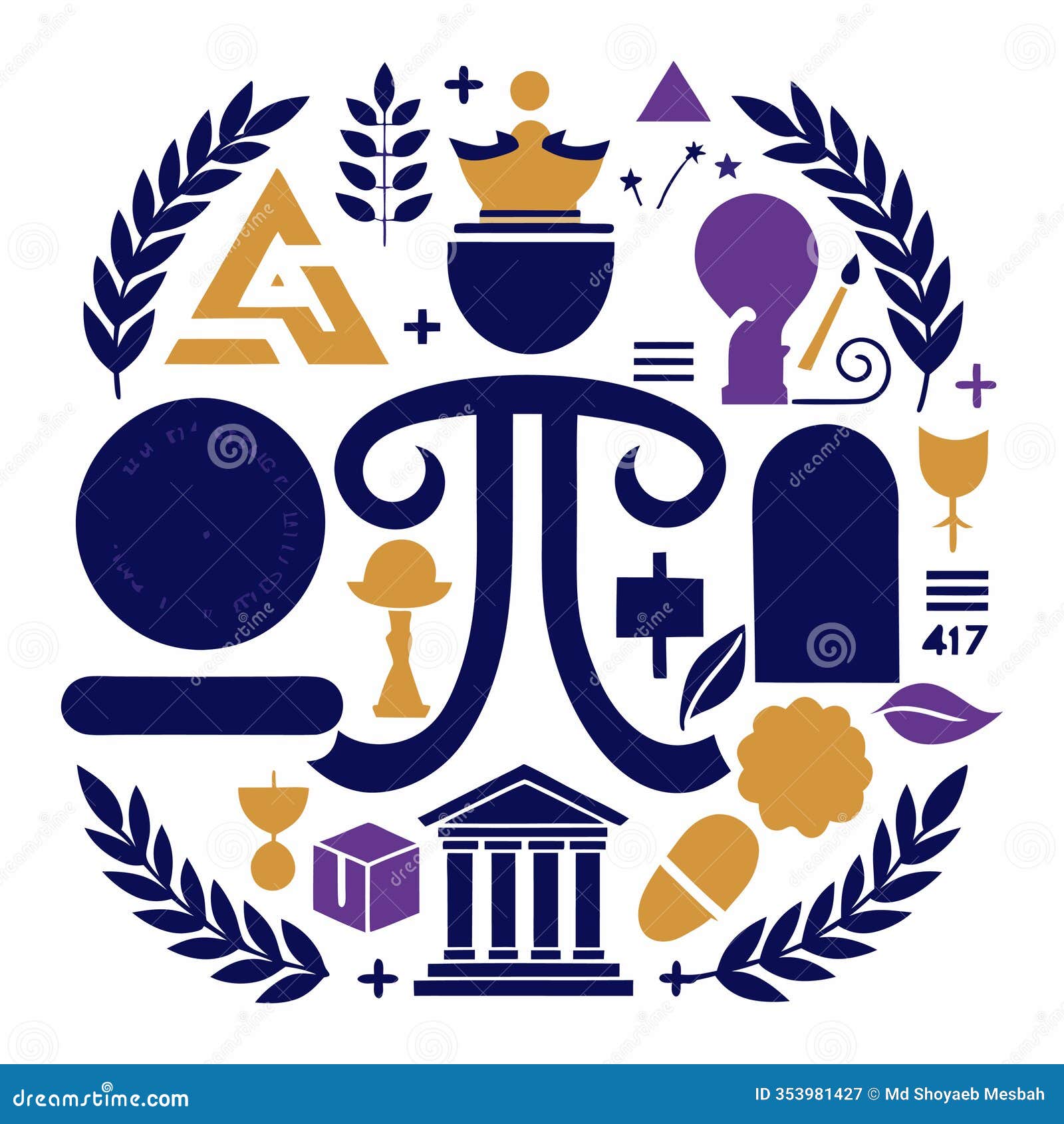 Greek Signs and Symbols Tattoo Different Greek Letter Stock ...