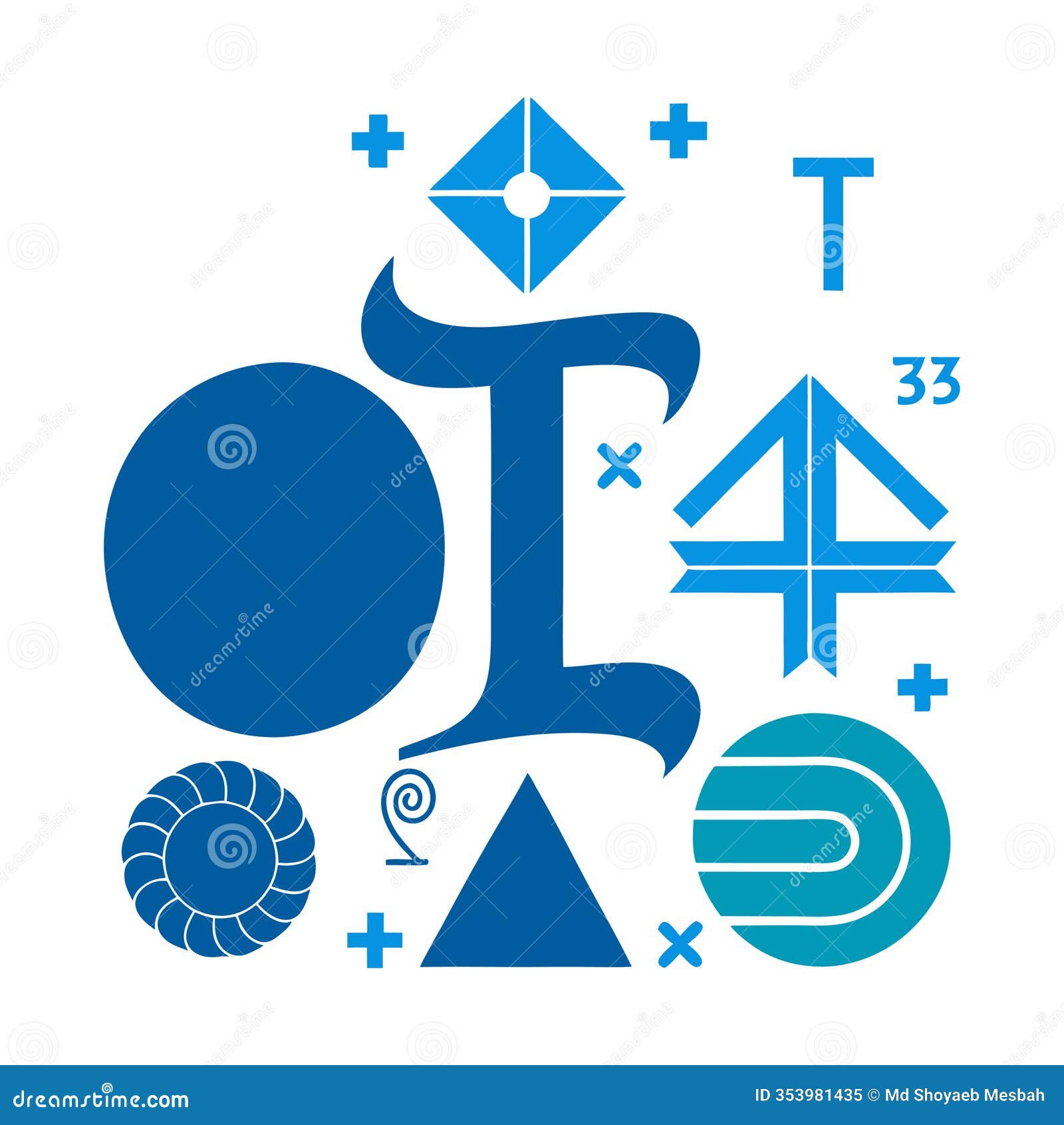 Greek Signs and Symbols Tattoo Different Greek Letter Stock ...